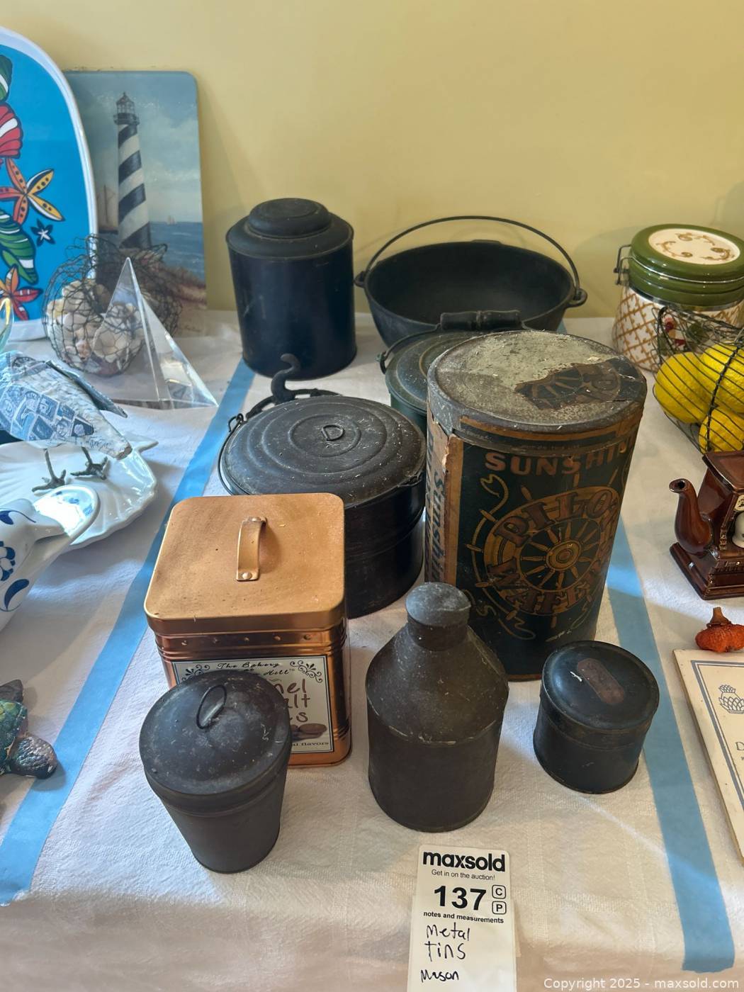 Assorted Vintage Metal Tins and Containers – 7+ Pieces B | Weymouth ...