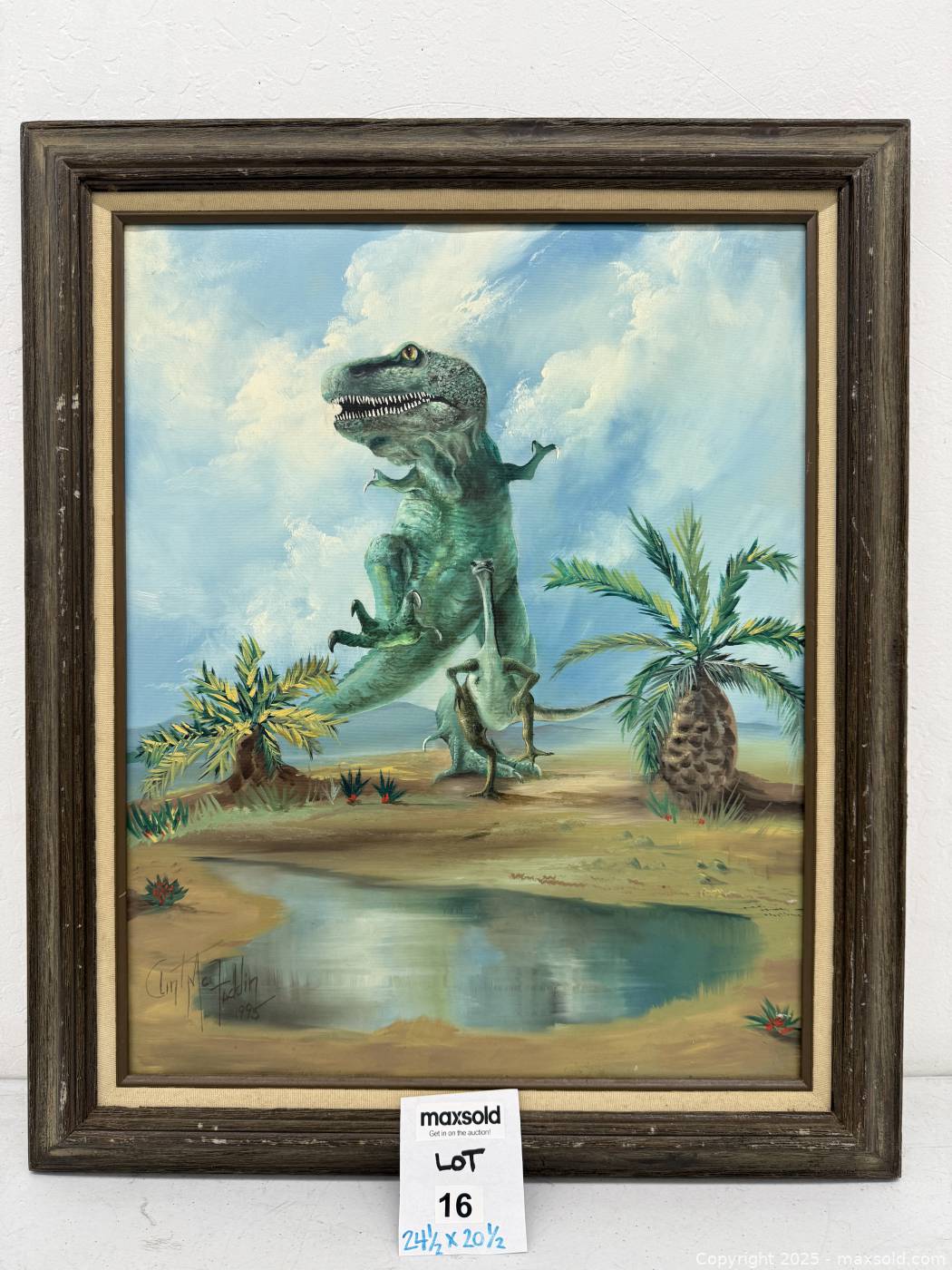 Dino oil painting #2 | Livermore (California, USA) SELLER MANAGED ...