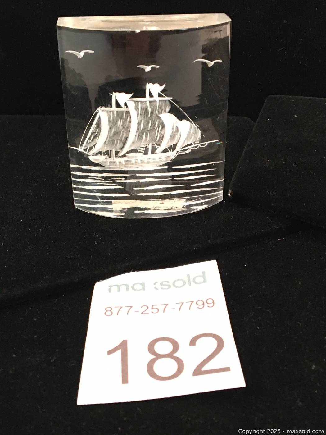 Vintage Schooner Lucite Paperweight | Victoria (British Columbia ...
