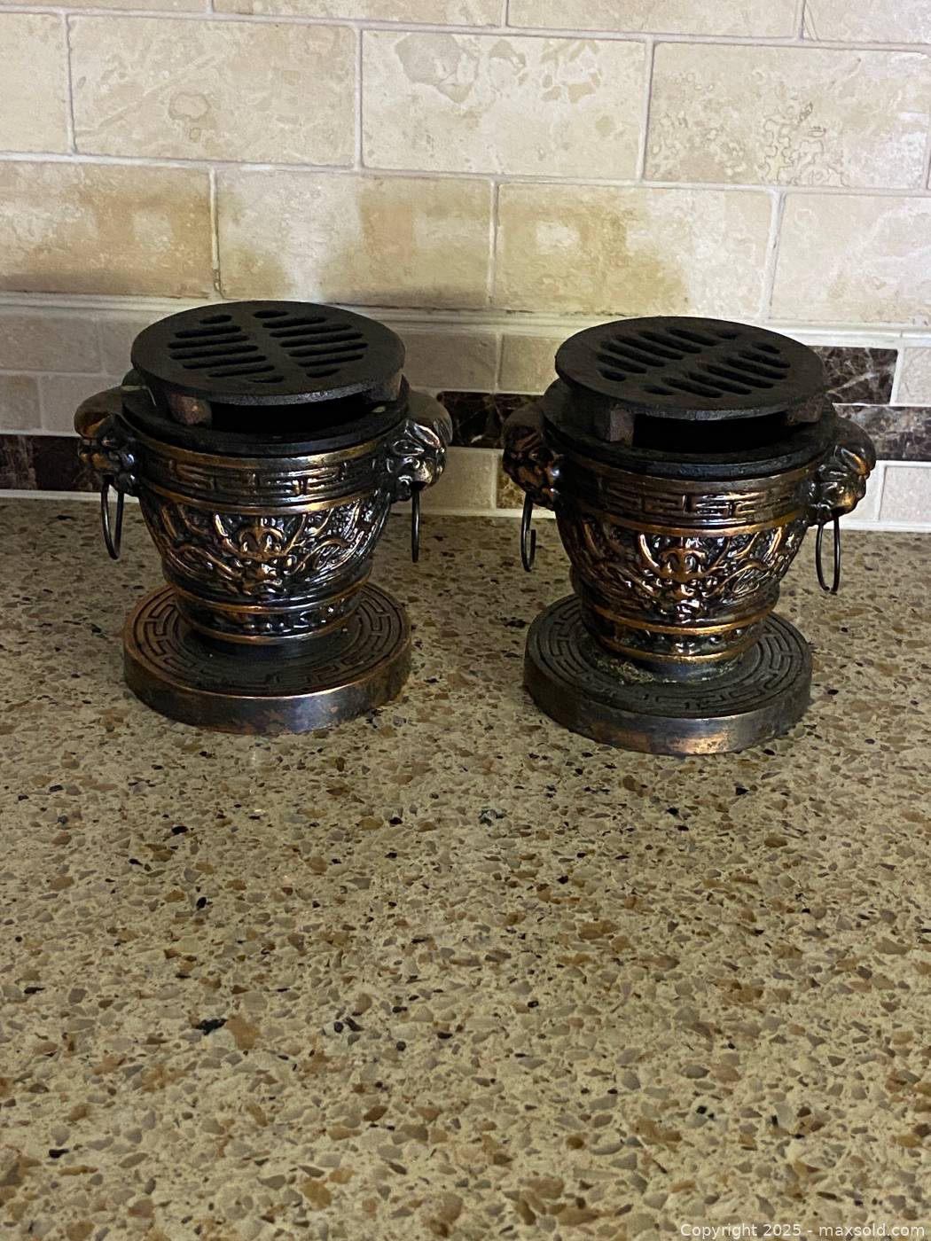 Vintage Johnson-Rose Cast Iron Chafing Stoves Set | Toronto (Ontario ...