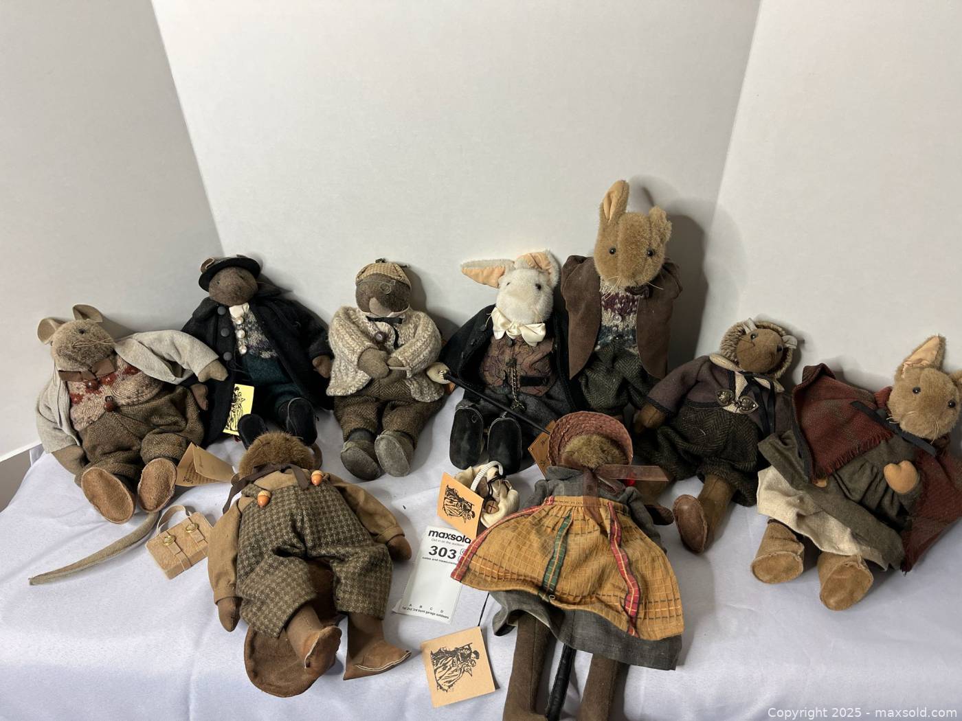 Handmade Animal Dolls Set - Mice and Rabbits Figures B2 | Bethlehem ...