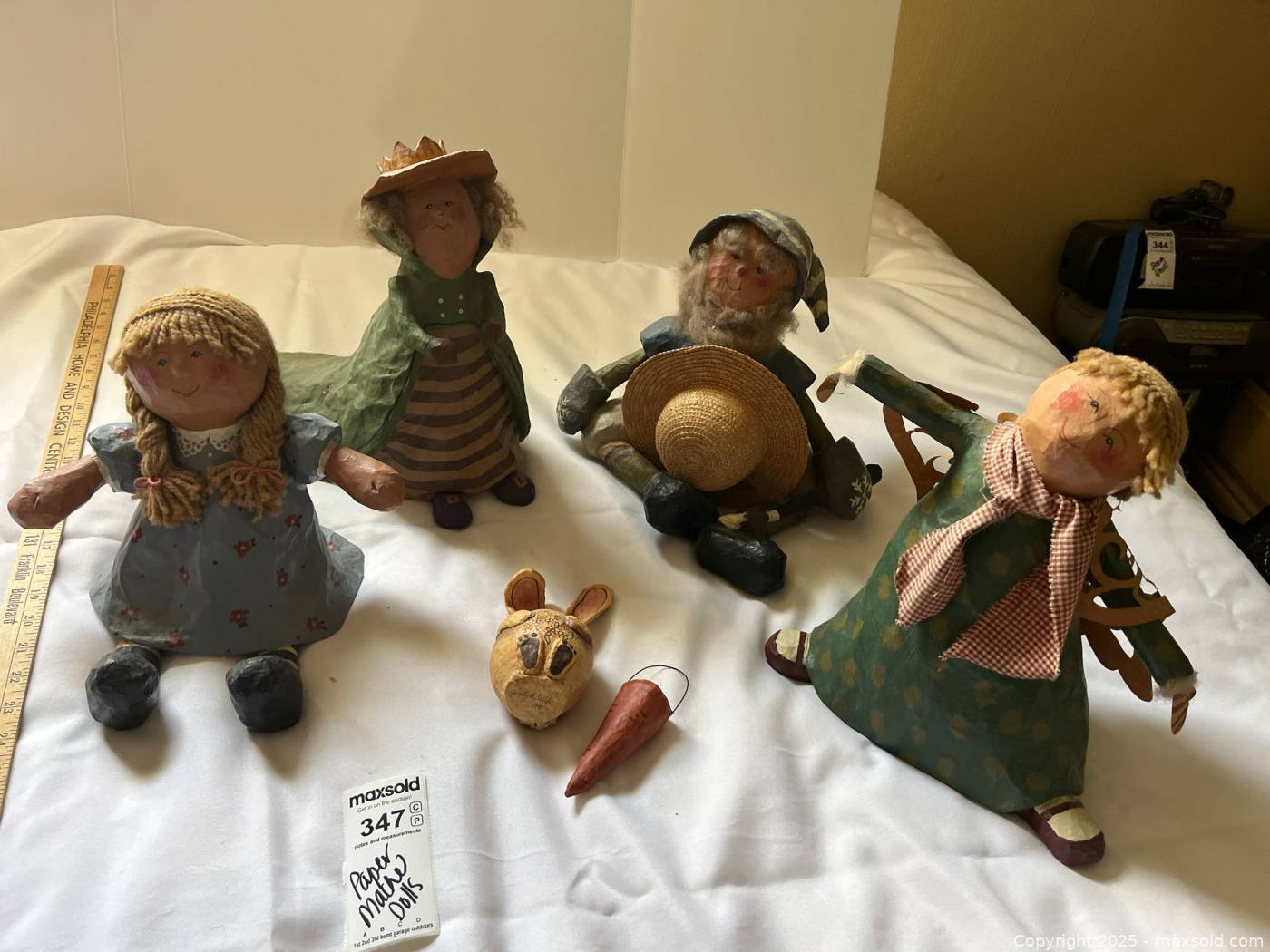 Handmade Paper Mâché Folk Art Dolls and Accessories B3 | Bethlehem ...