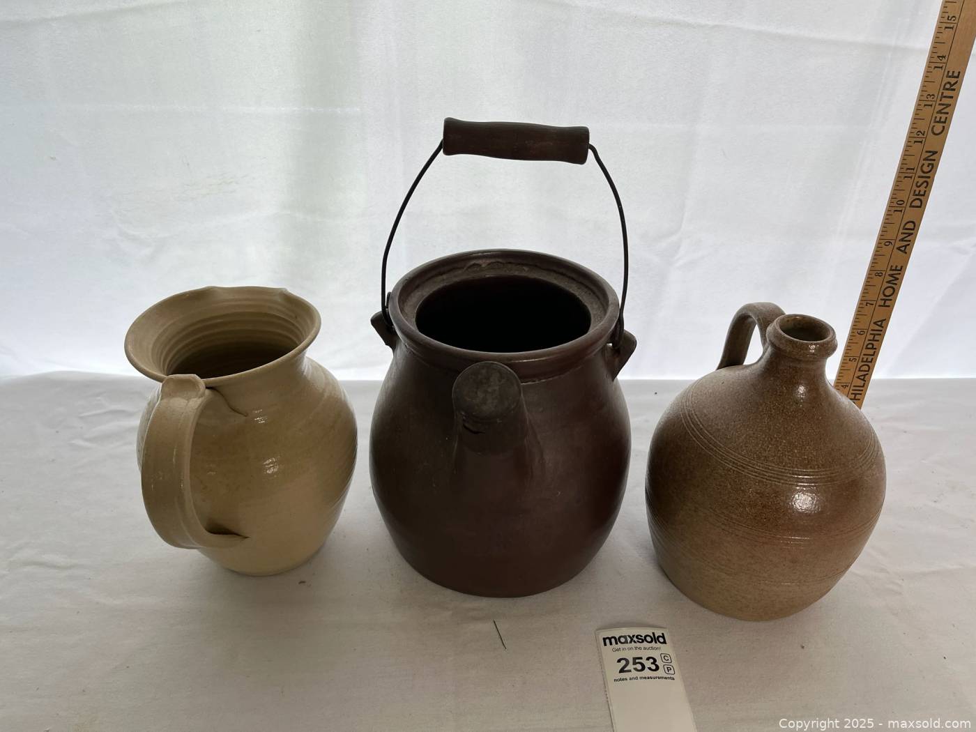 Lot of 3 Vintage Ceramic Pitchers/Jugs, Rustic Style SR | Bethlehem ...