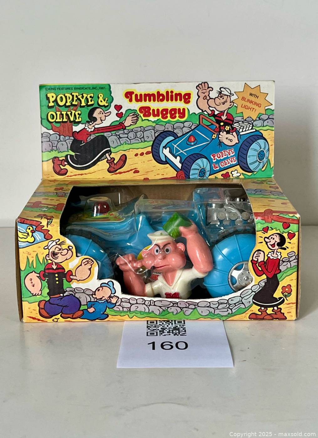Vintage Popeye and Olive Oyl tumbling buggy toy, "POPEYE" WORKING! | Mississauga (Ontario ...