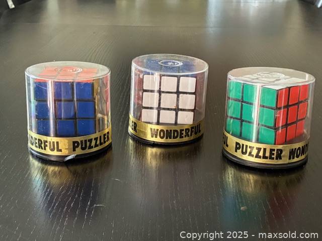 Three Vintage Rubik Cubes in Cases | Accokeek (Maryland, USA) SELLER ...