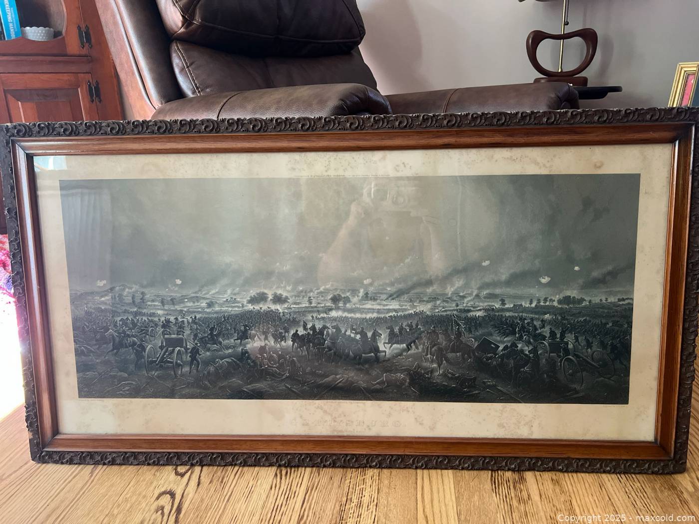 Framed 19th Century Gettysburg Battle Engraving/Lithograph | East ...