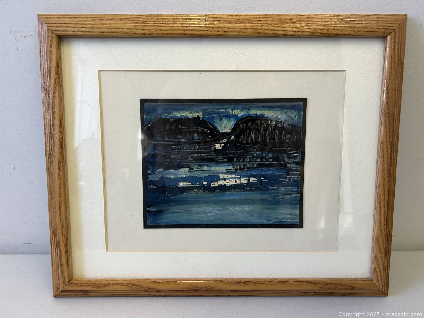 "Abstract Landscape" C.1970 Abel Lee Estonian-Canadian Mixed Media Framed Painting 15" | Toronto ...