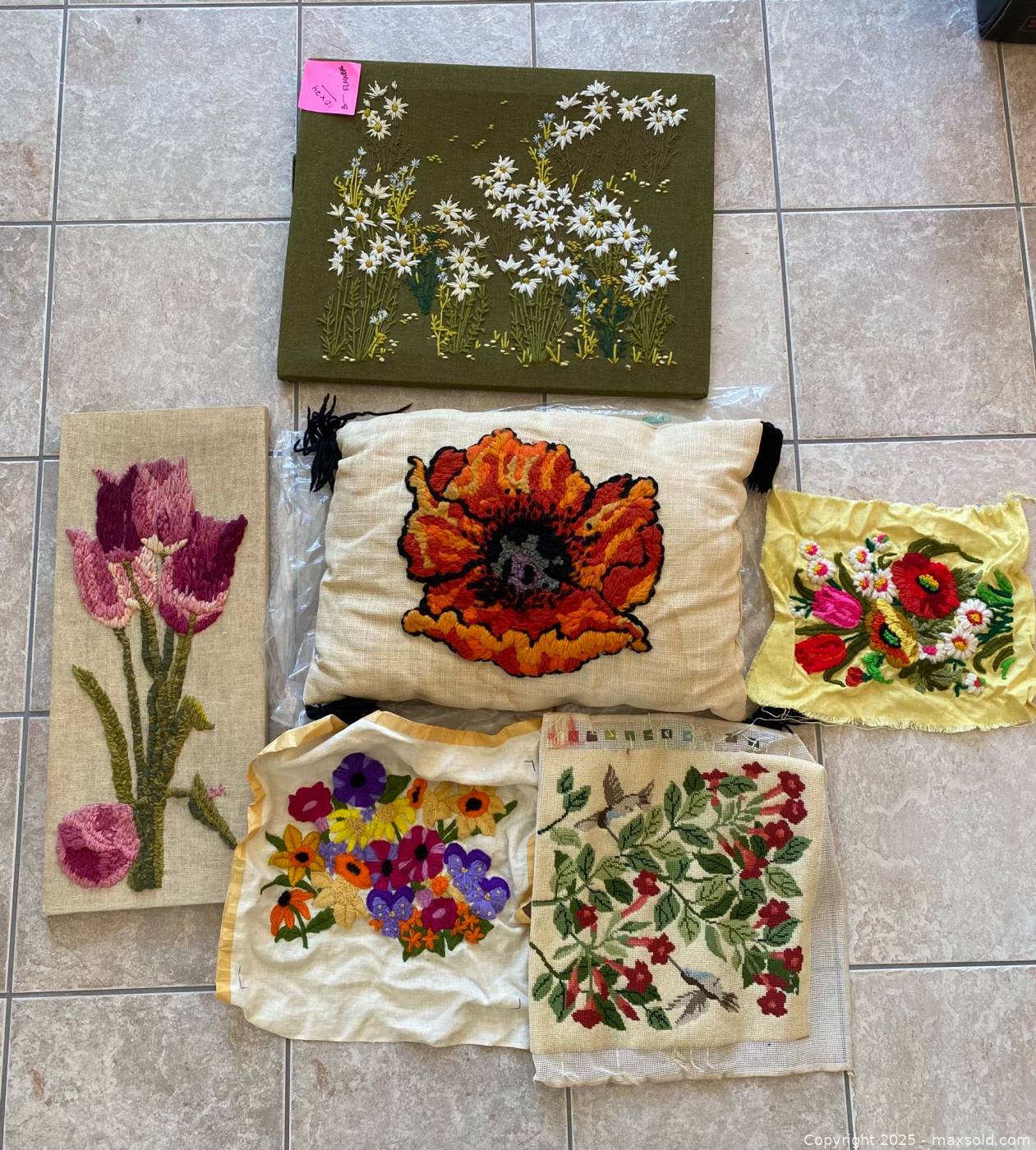 Vintage Crewel Embroidery Art Work | Camarillo (California, USA ...