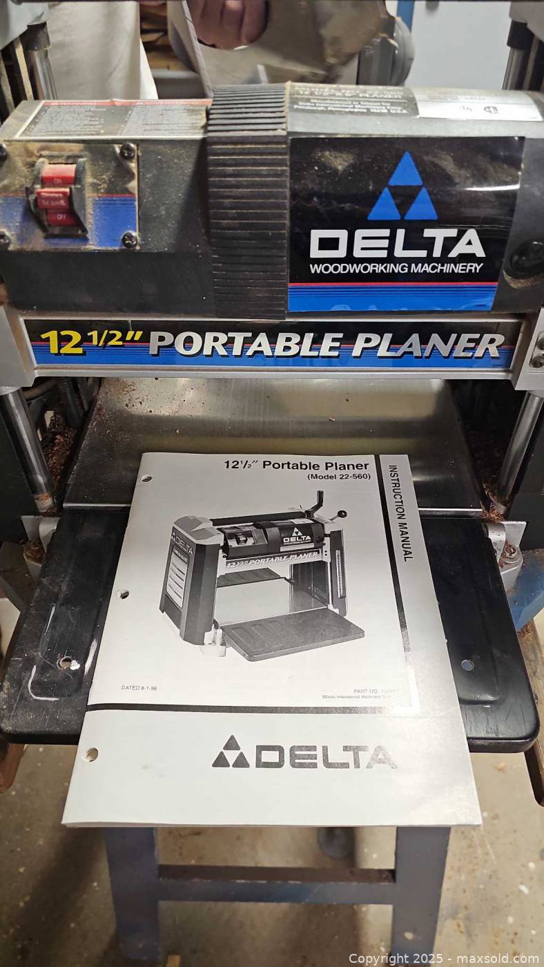 Delta 12-1/2" Portable Planer Model 22-560 with Accessories | Arvada ...