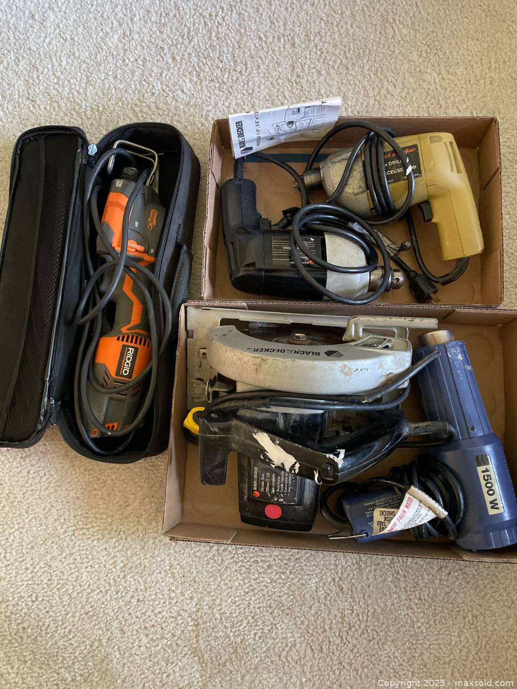 Assorted Power Tools Lot: RIDGID, Black & Decker, Mixed Brands | London (Ontario, Canada) SELLER ...