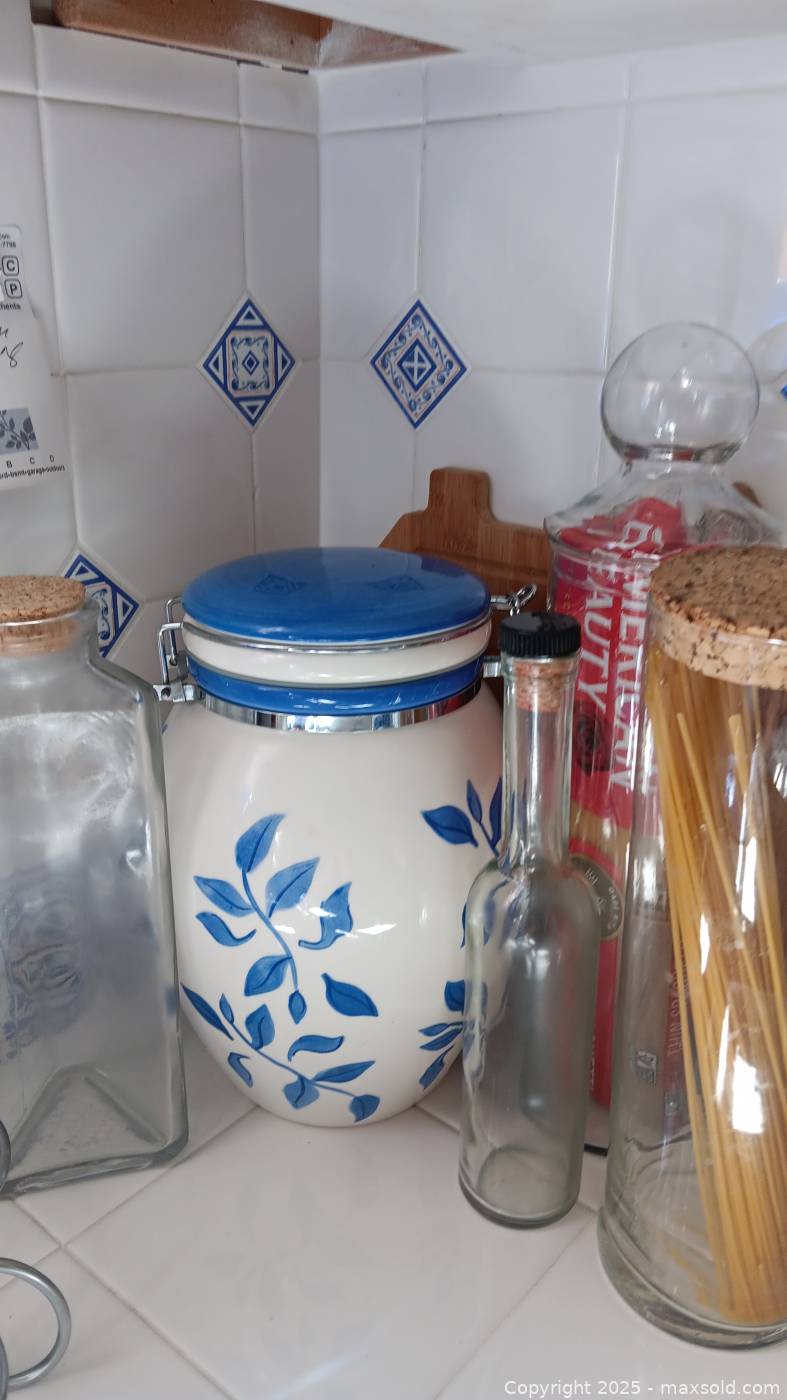 Glass and Ceramic Kitchen Storage and Pasta Jars, Mixed Sizes | Tacoma ...
