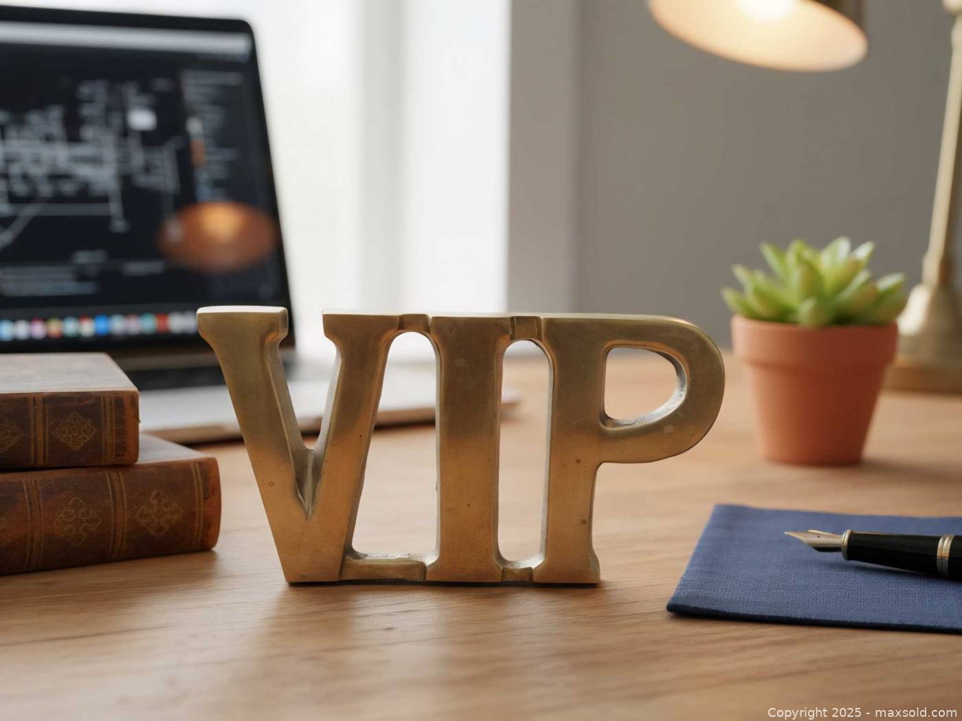 Vintage Brass VIP paperweight/display | London (Ontario, Canada) SELLER ...
