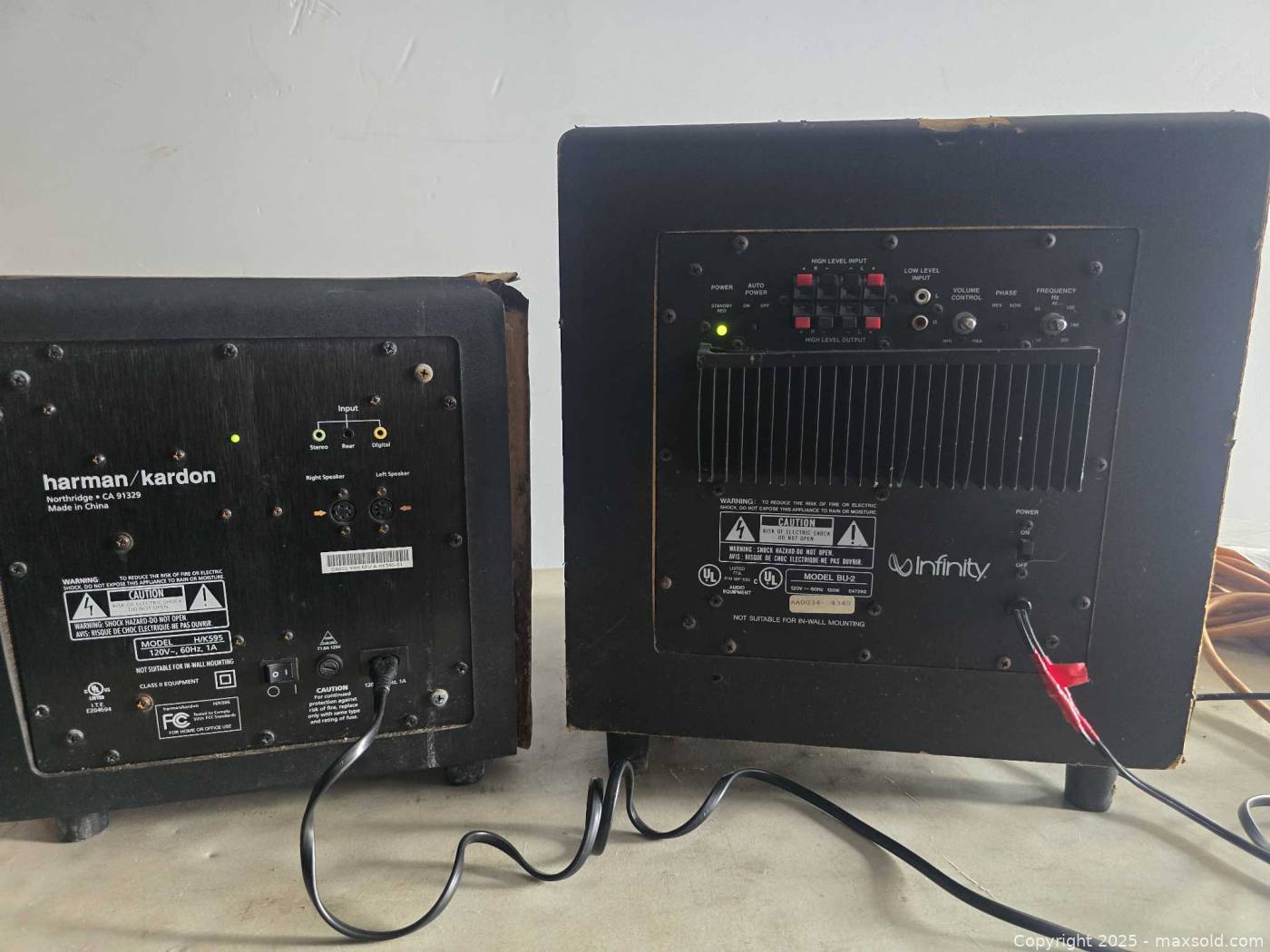 One Harman/Kardon H/K595 and One Infinity BU-2 Power Amps? | Laurel ...