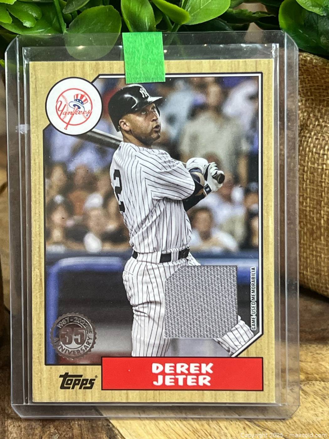 Derek Jeter HOF Yankees Game Used Jersey 1987/2022 Topps | Toronto ...