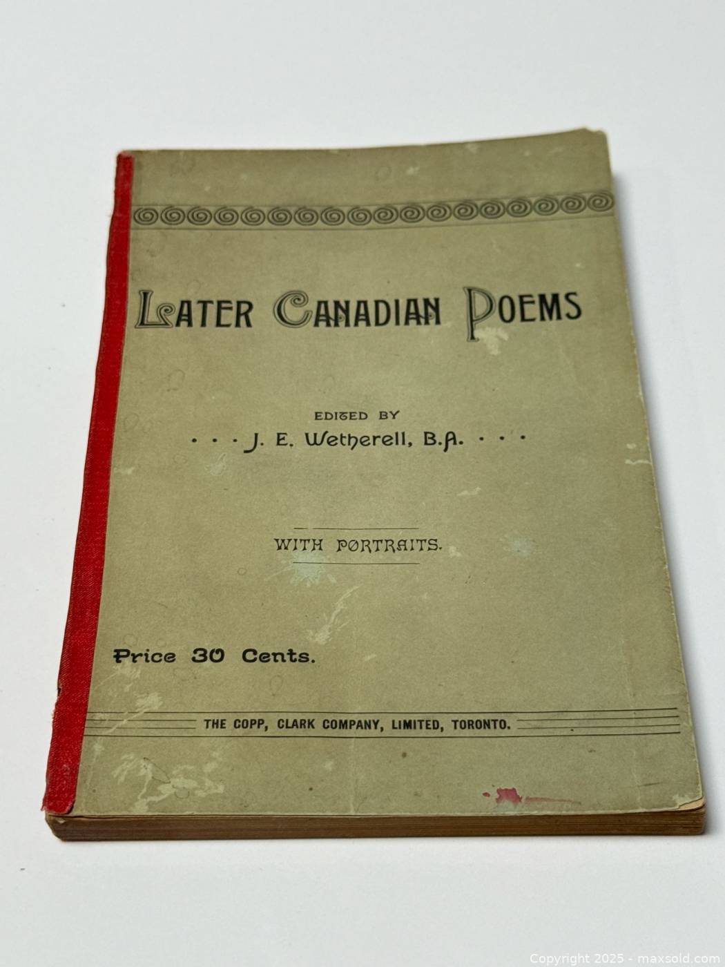 1893 copy of “Later Canadian Poems” Book | Toronto (Ontario, Canada ...