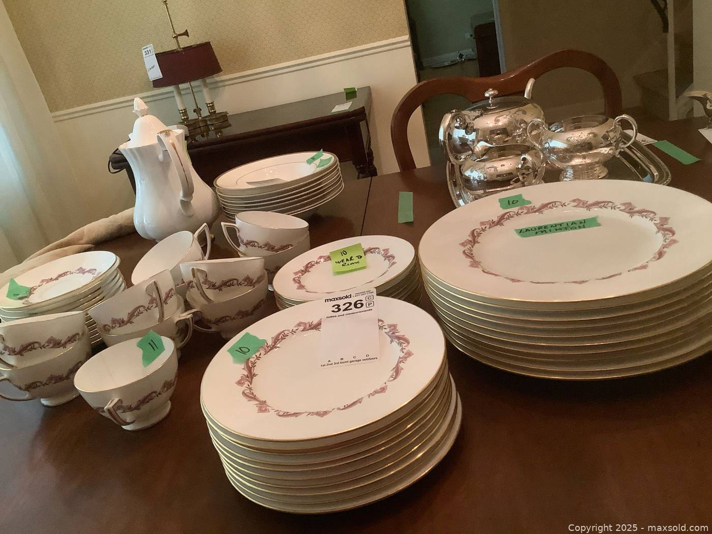 Minton China B | Kingston (Ontario, Canada) Estate Sale Online Auction ...