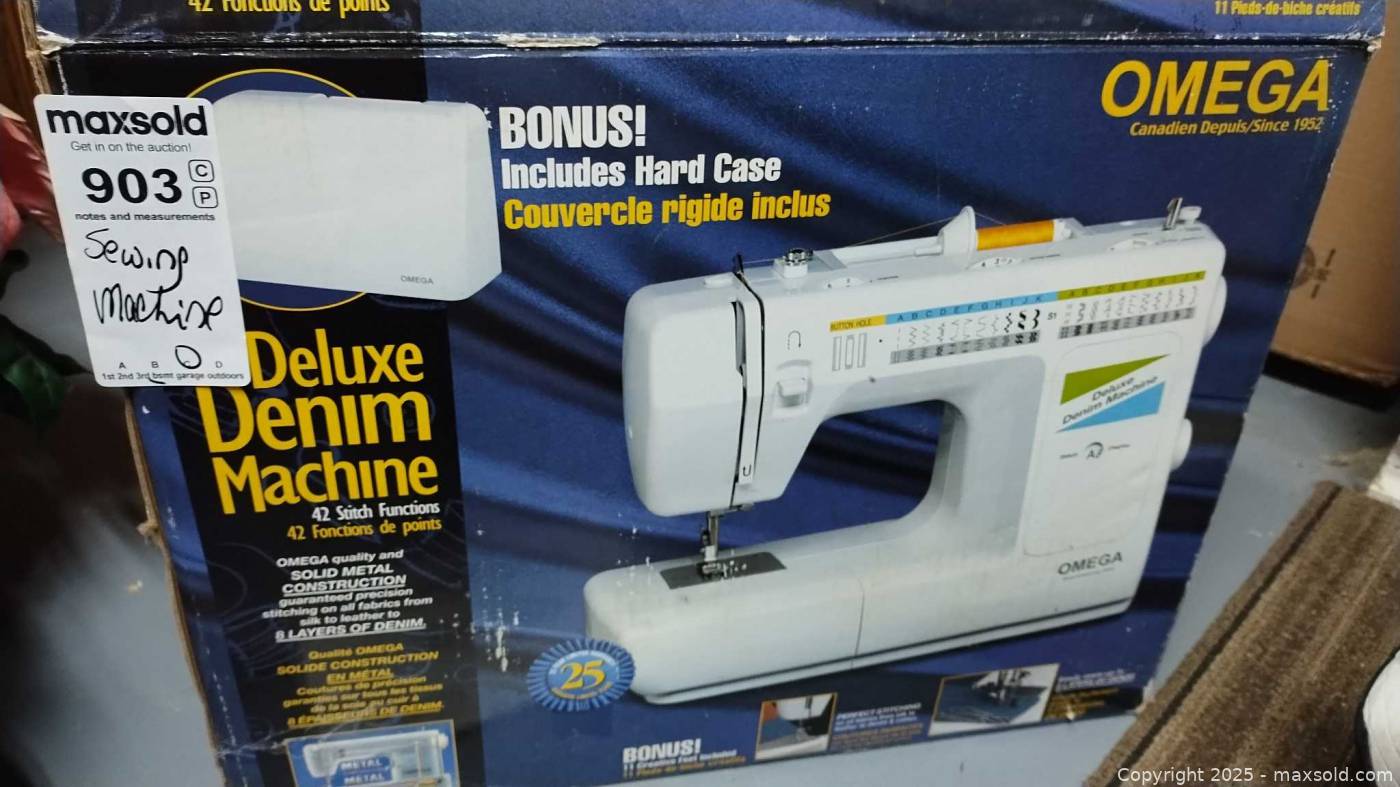Omega Sewing Machine C | Toronto (Ontario, Canada) Estate Sale Online ...