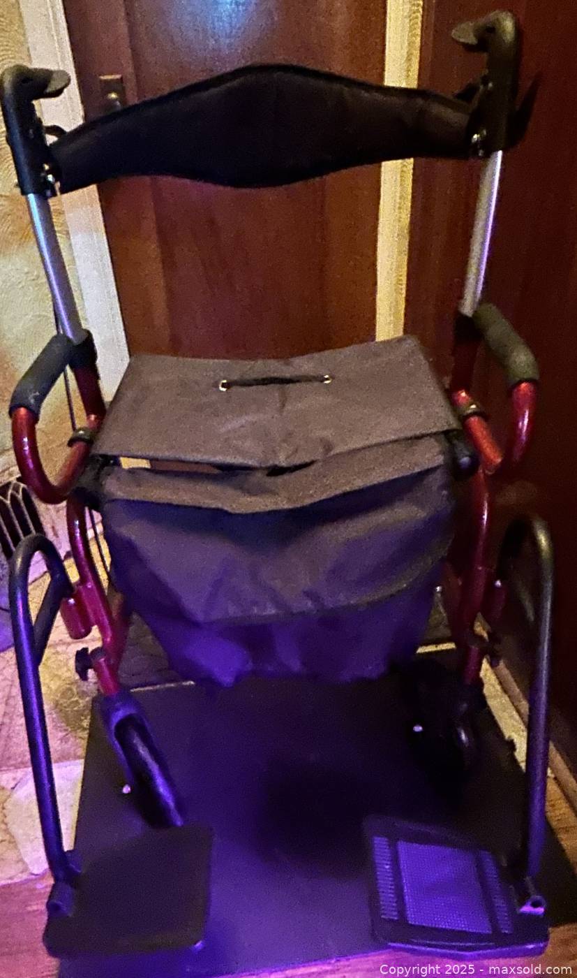 M-Dr-Folding Wheelchair, Bath Chair, Walker and Grab Bars Set with ...