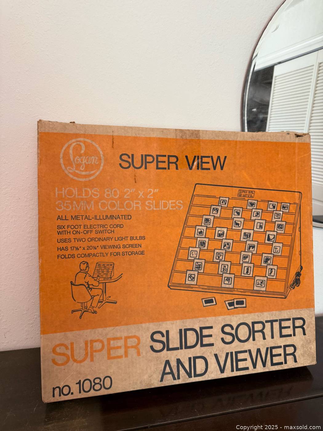 Logan Super View Slide Sorter & Viewer #1080 Illuminated Holds 80 ...