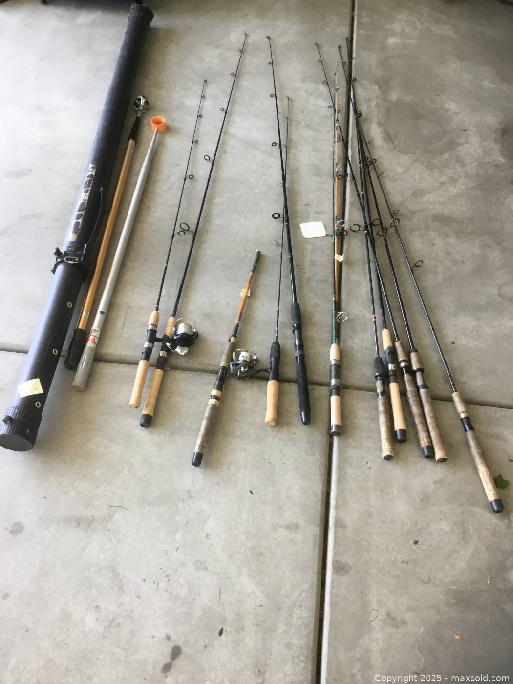 Fishing Rod Lot with 10 Mixed Rods and Carrying Case | Corona ...