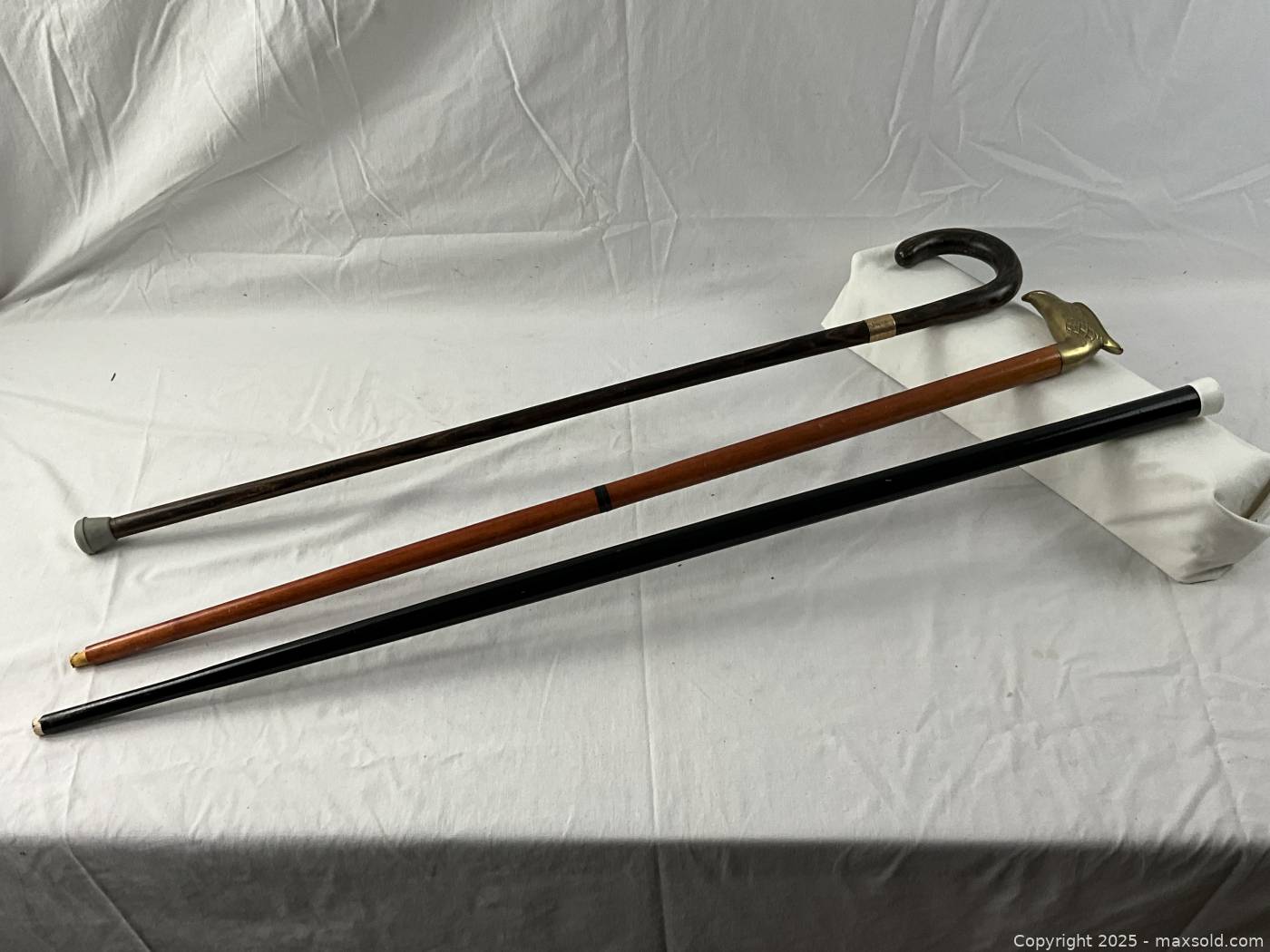 3 Walking Canes. One with 10k solid gold collar. | Oakville (Ontario ...