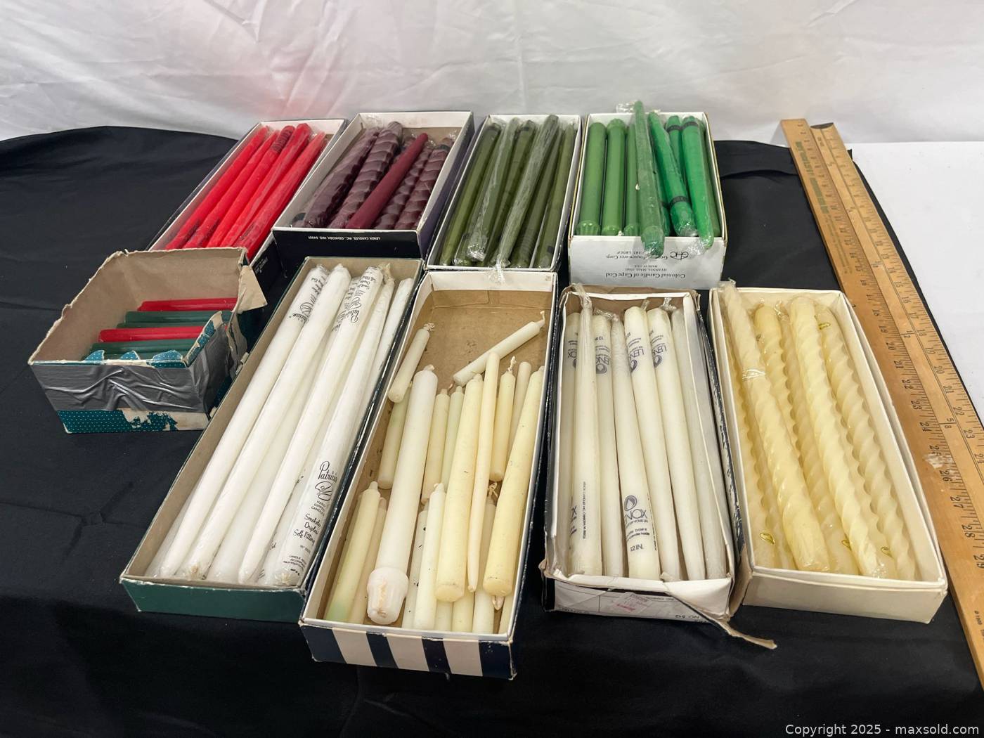 Assorted Taper and Pillar Candles -30+, Christmas Colors | Frederick ...