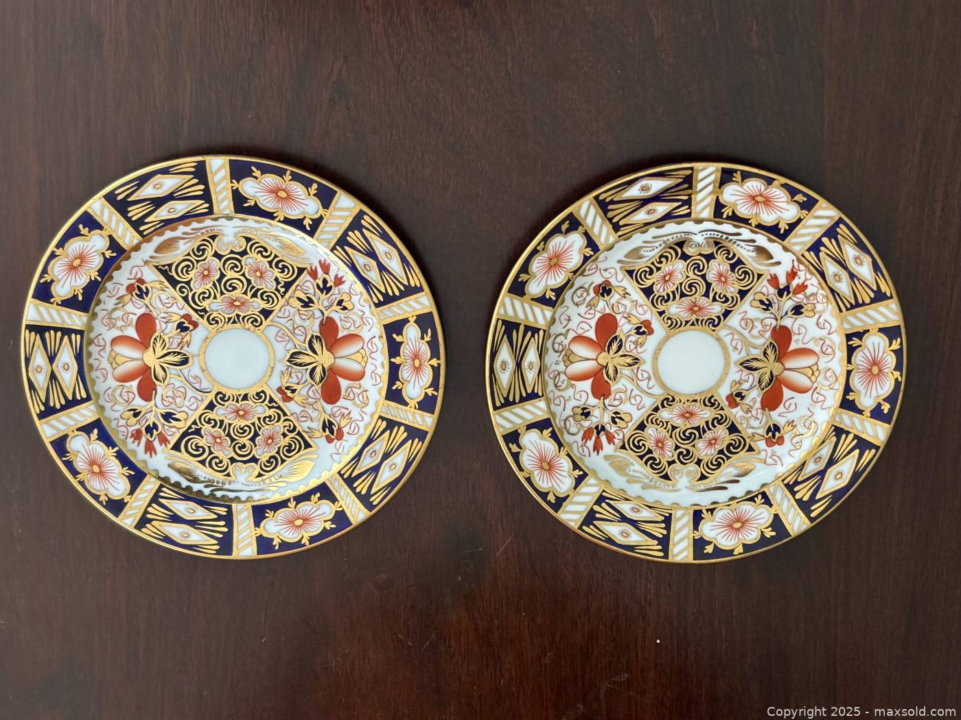 Beautiful Antique Royal Crown Derby plates w/22k carat gold trim ...