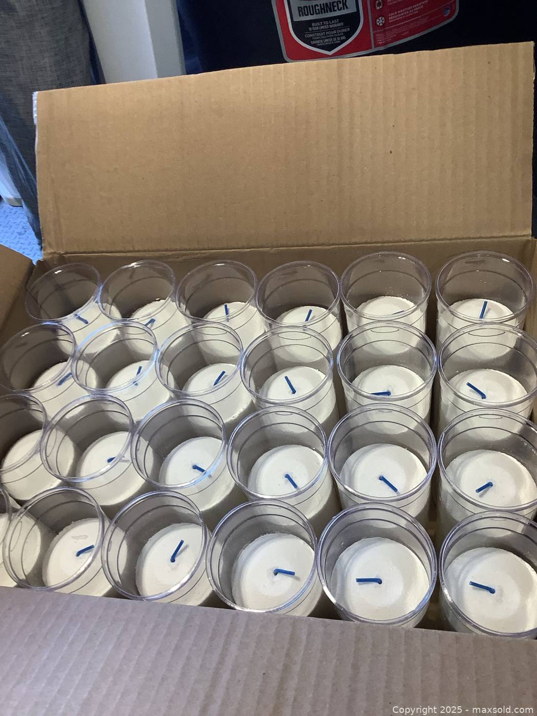 Case of 24 Tall Prayer/Novena Candles, White Wax, 8 in | Orleans ...