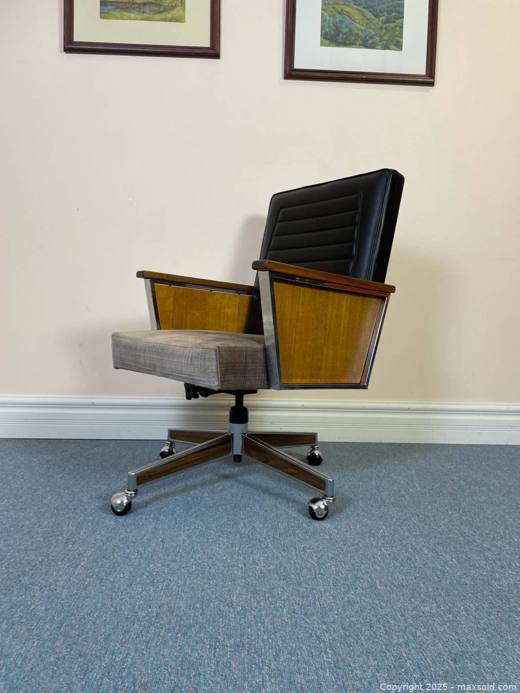 REFINISHED, 1970’s executive office chair by Global | Richmond Hill ...