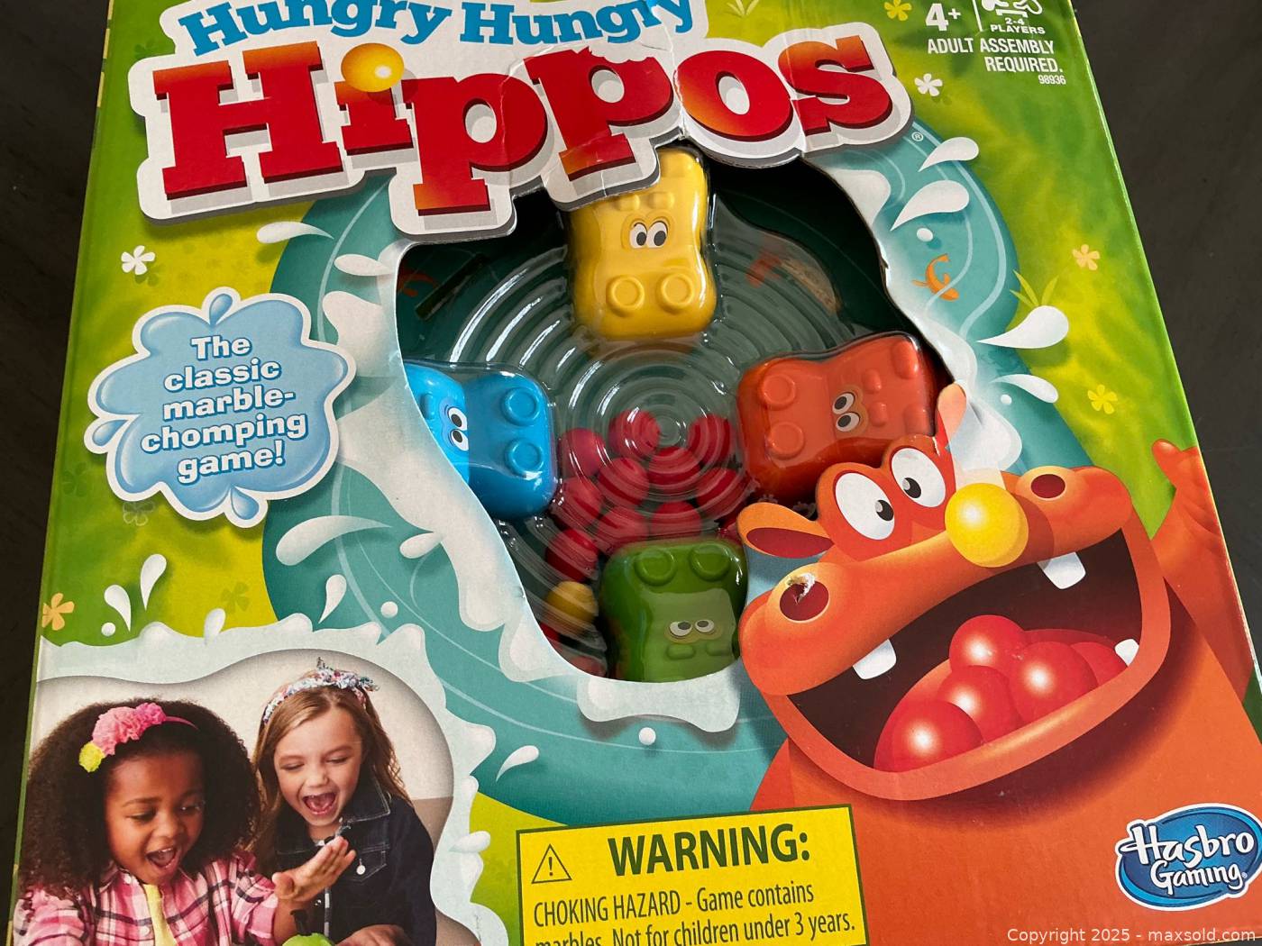 New Hungry Hungry Hippos Game with slight damage to box | Easton ...