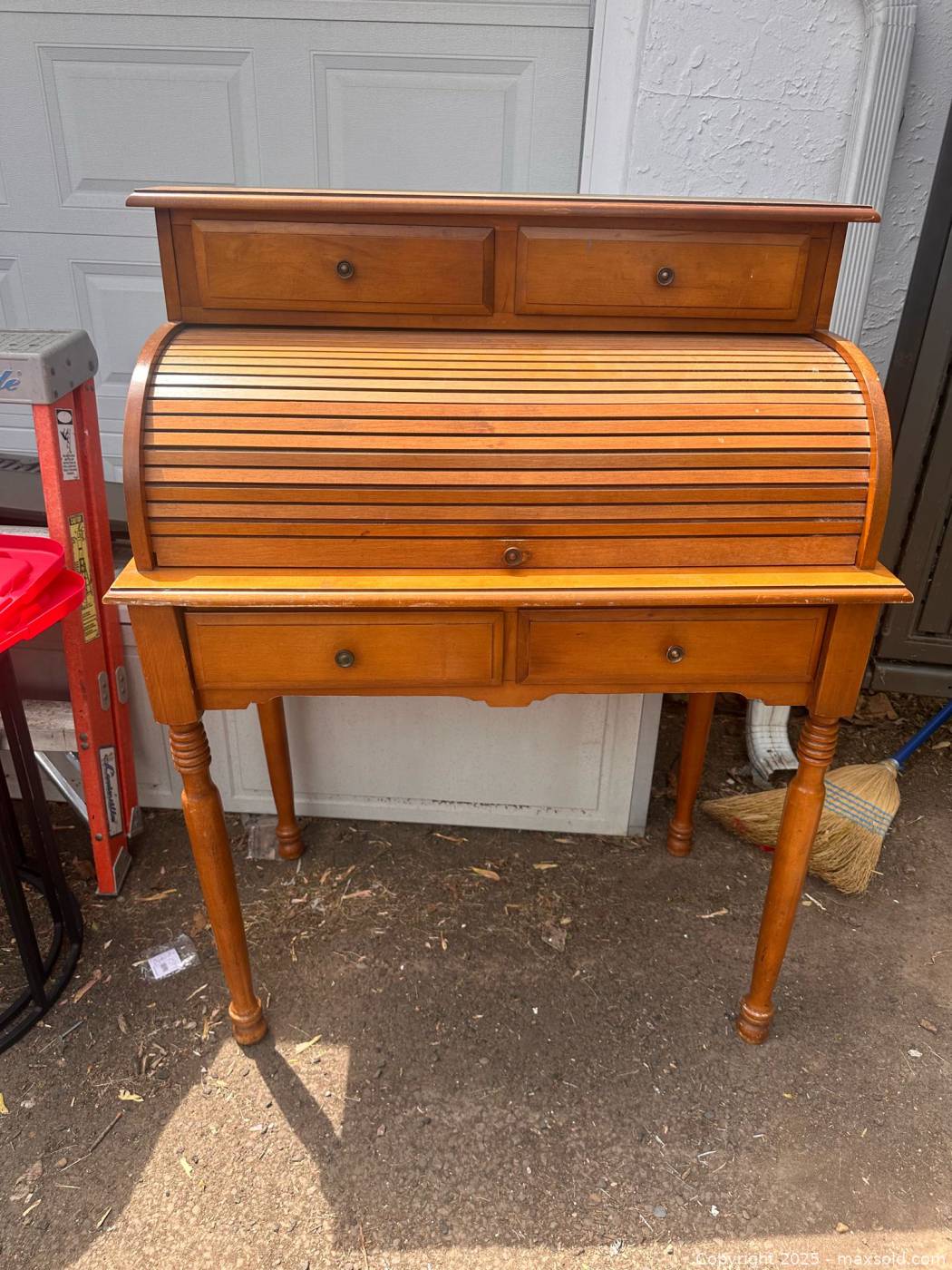 Maple Oak Roll Top Secretary Desk | Hatboro (Pennsylvania, USA) PARTNER ...