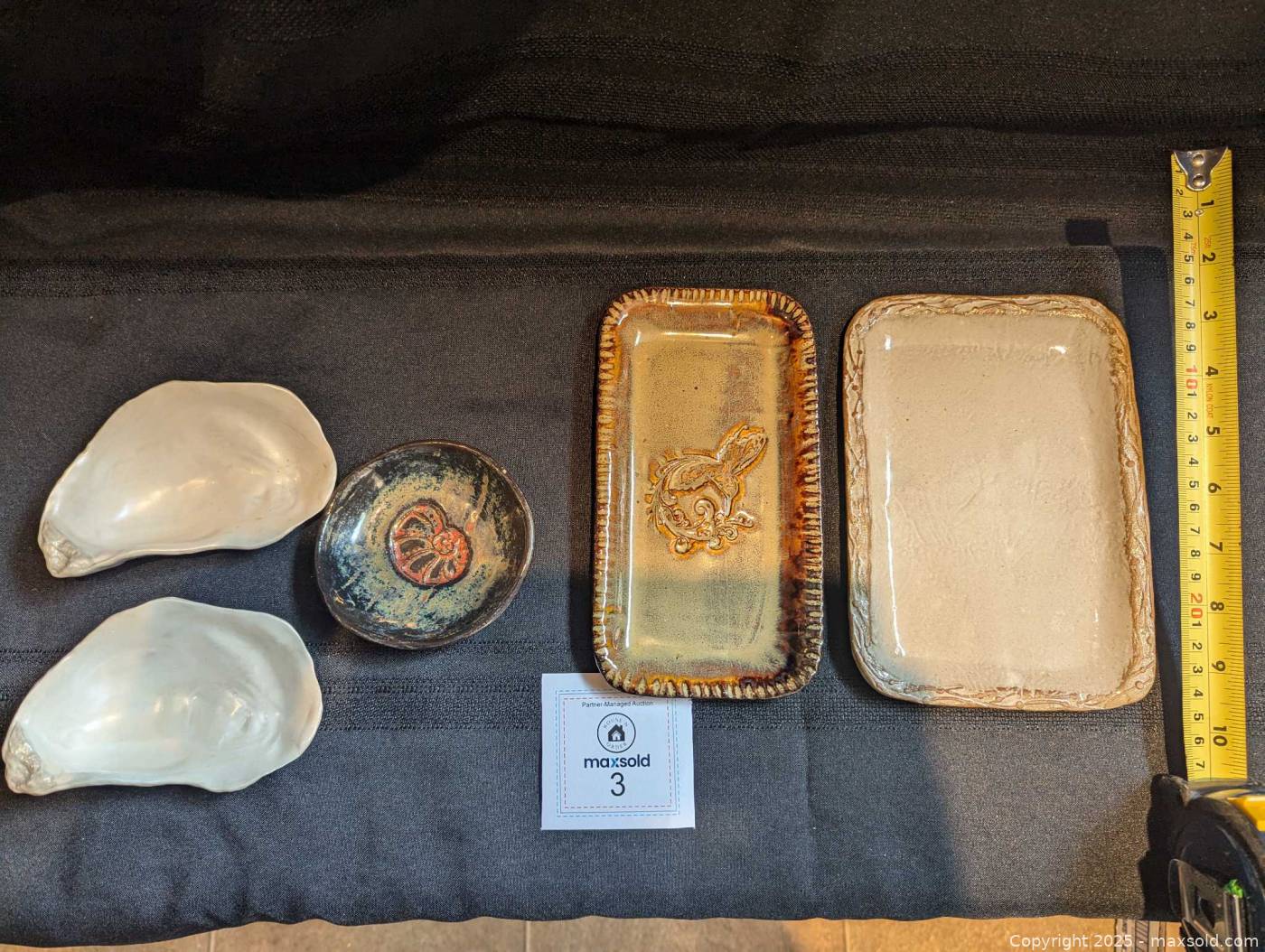 Studio pottery by Martha Jack - Two Oyster Dishes, Snail Bowl, & 2 ...