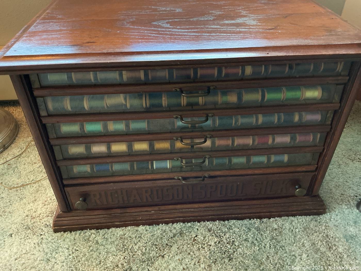 Antique Wood Thread Spool Cabinet | Port Townsend (Washington, USA ...