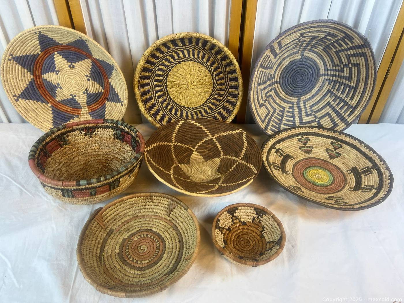 Handwoven Baskets with Geometric and Tribal Designs | Campbell ...