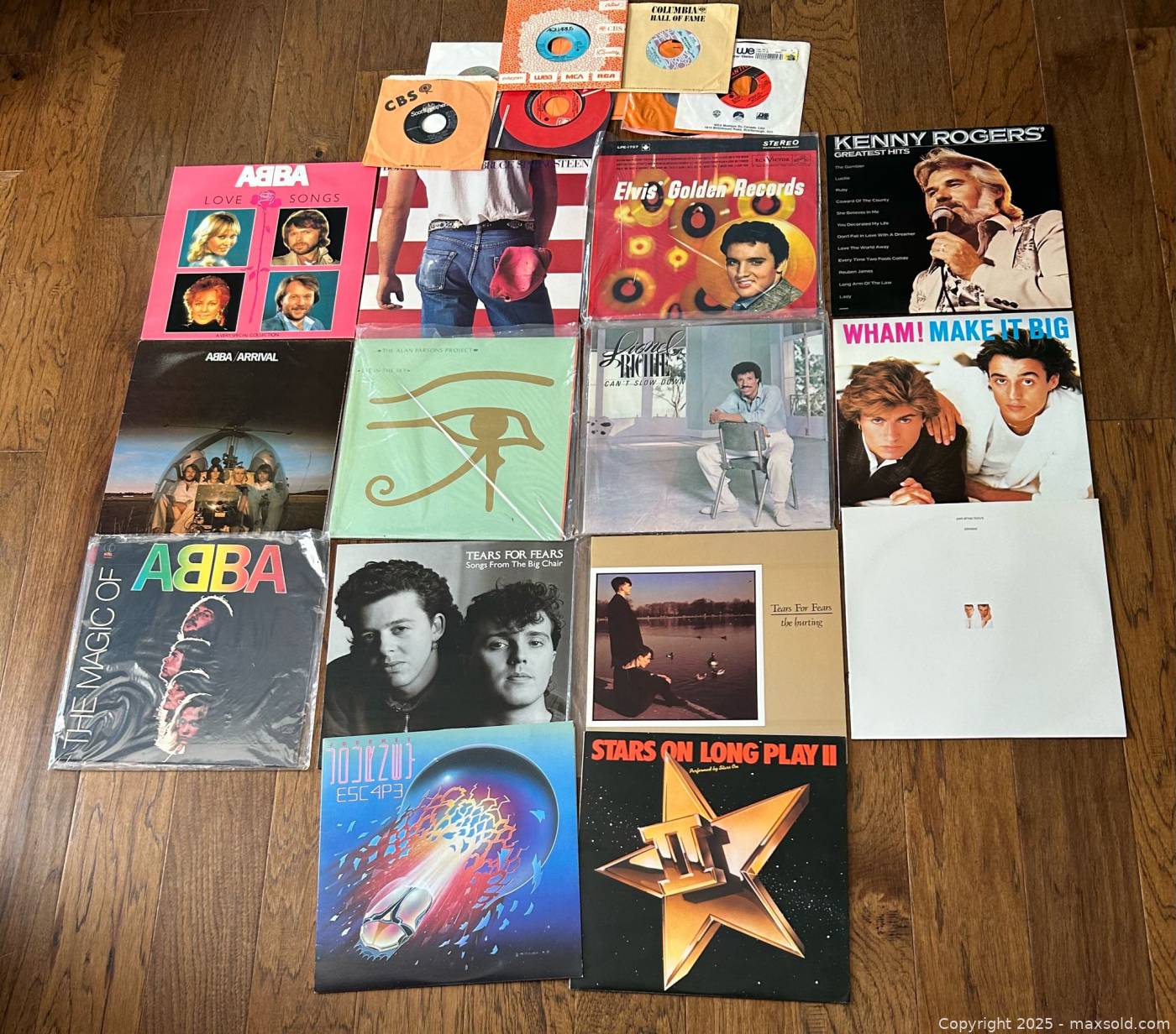Vintage Vinyl Records Incl Bruce Springsteen, Elvis, Tears for Fears ...
