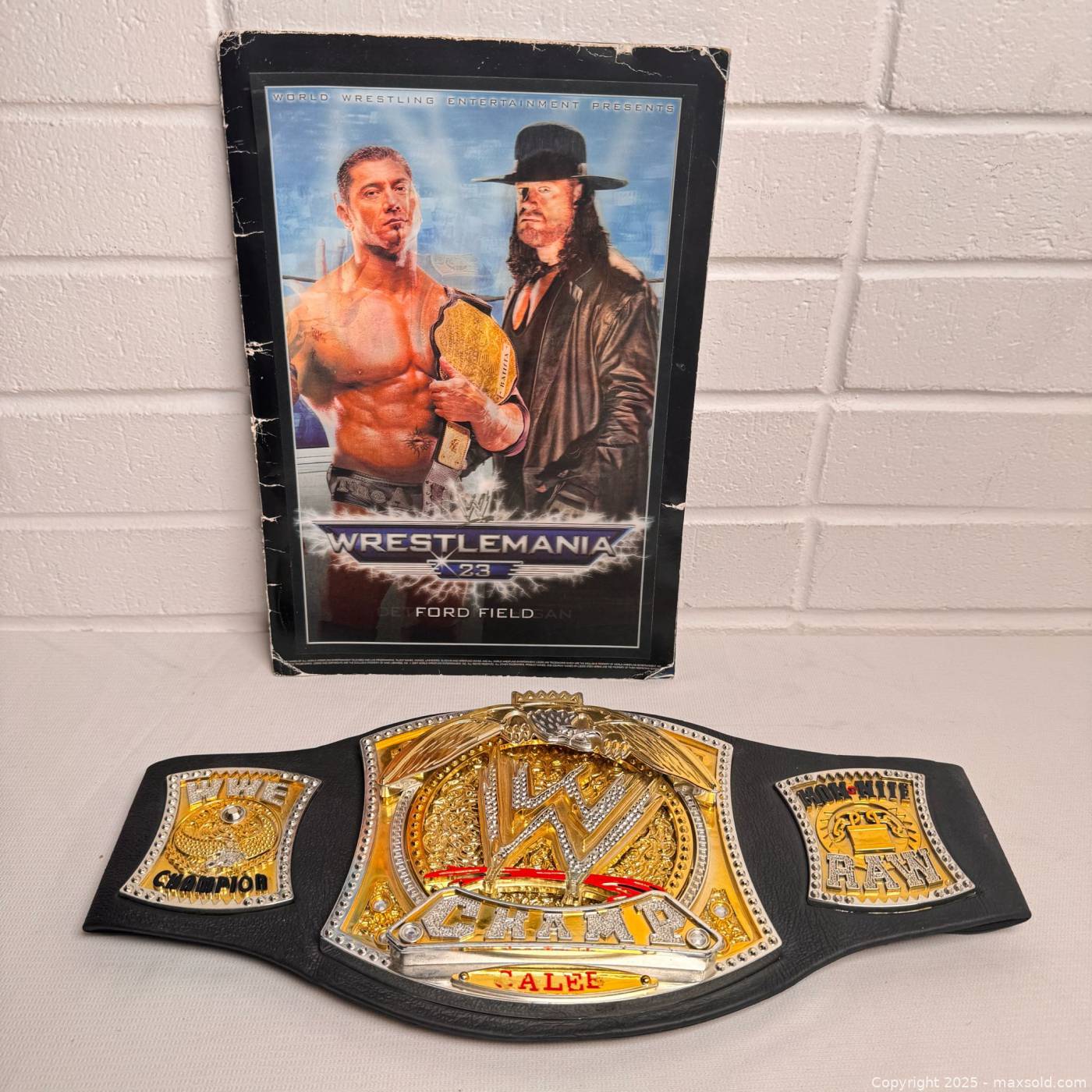 WWE Wrestling Program and Monday Night Raw Belt | Toronto (Ontario ...