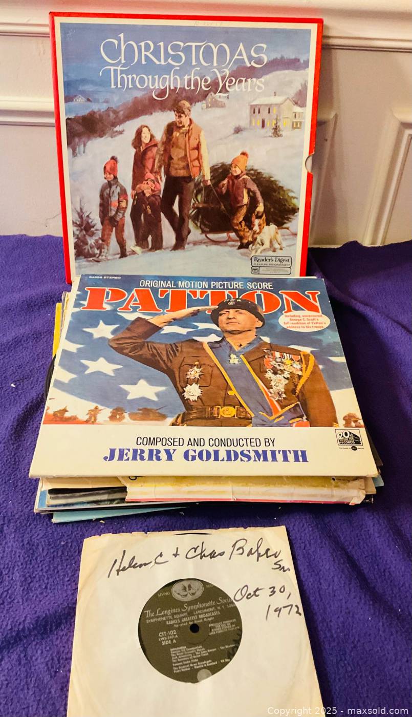 Assorted Vinyl Record Lot with LPs and 7-inch Single, 11 records ...