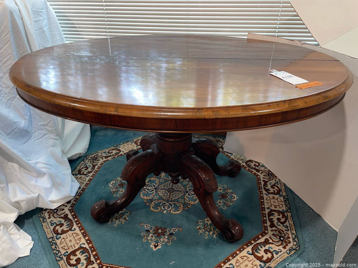 Antique Round Dining Table | San Jose (California, USA) PARTNER MANAGED Estate Sale Online ...