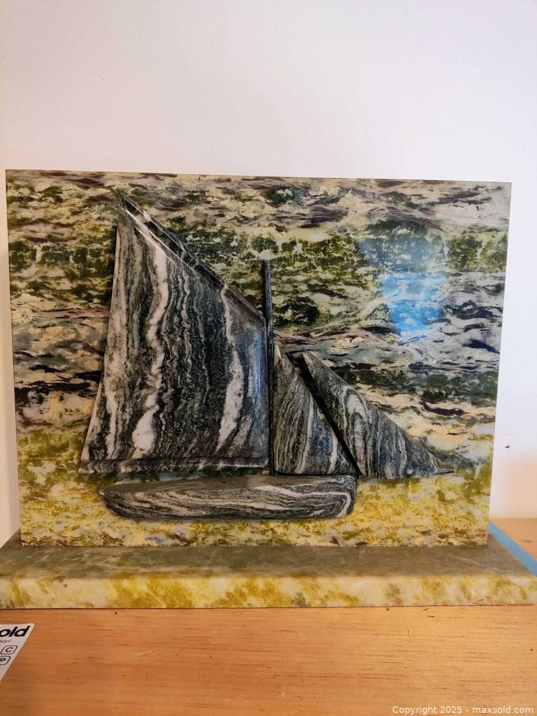 Green Marble Sailboat Relief Sculpture A | Quincy (Massachusetts, USA ...