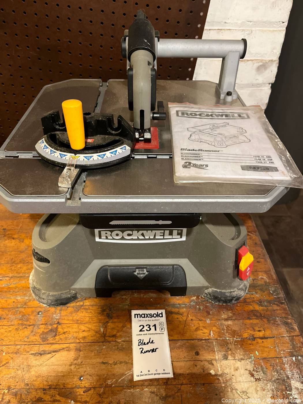 Rockwell Blade Runner Table Saw B | Quincy (Massachusetts, USA) PARTNER ...