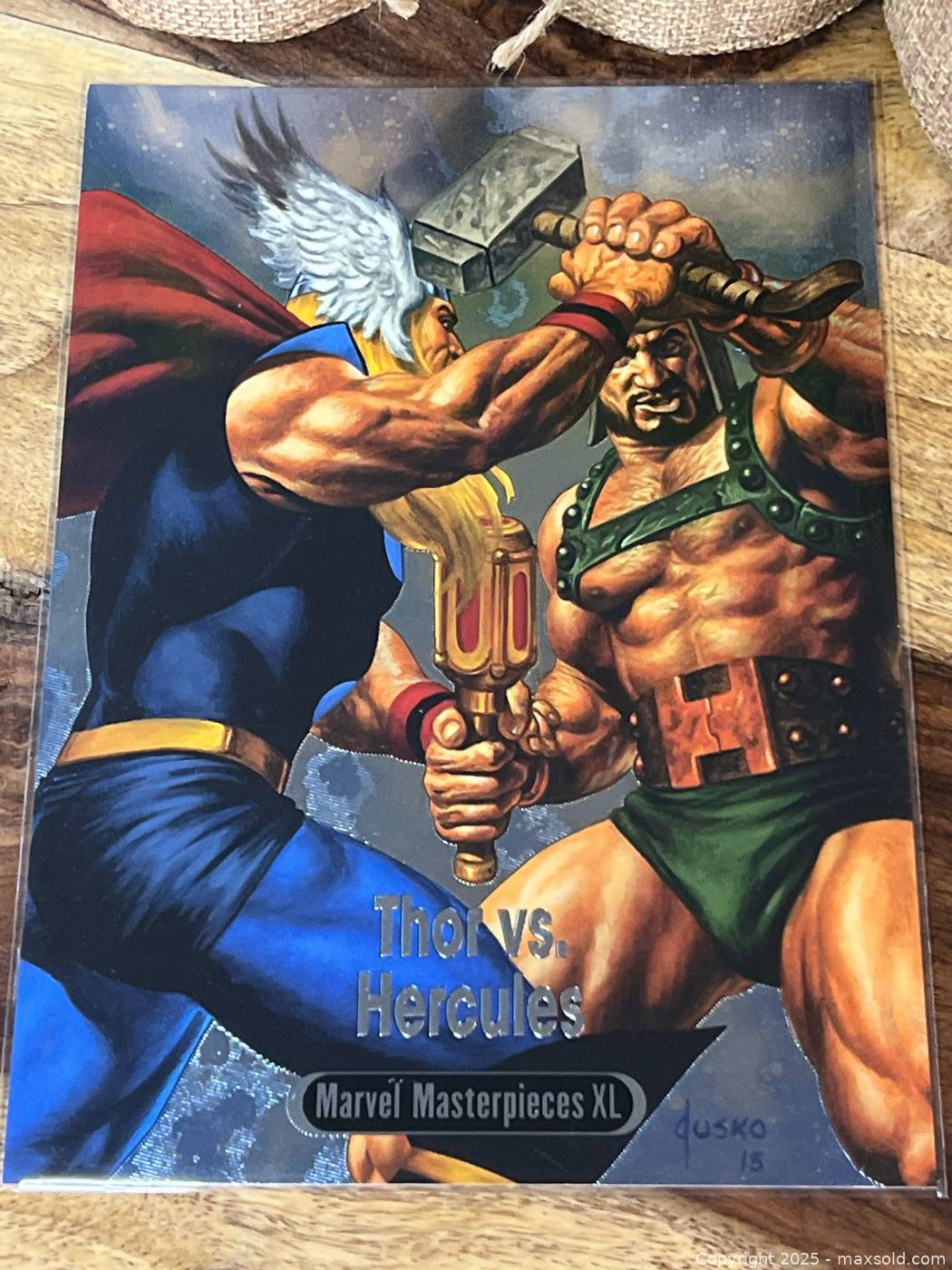 Marvel XL Thor vs Hercules Battle Spectrum Foil Rare Variant 5x7 ...