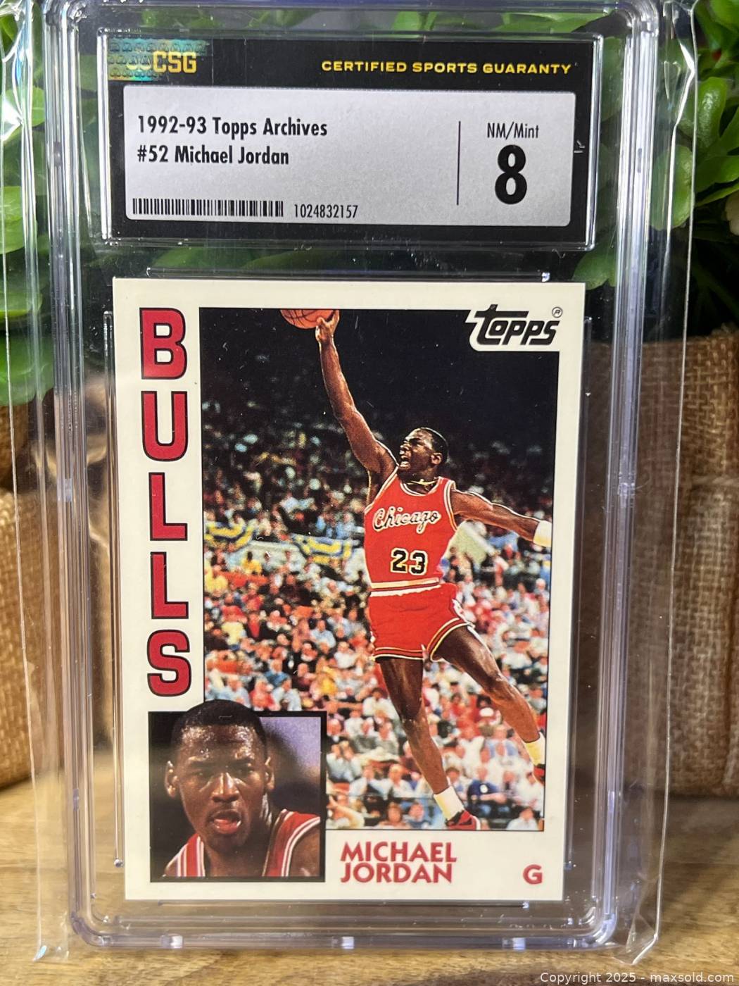 Michael Jordan 1984 Topps Archives 92/93 First Topps Card Rookie NM ...