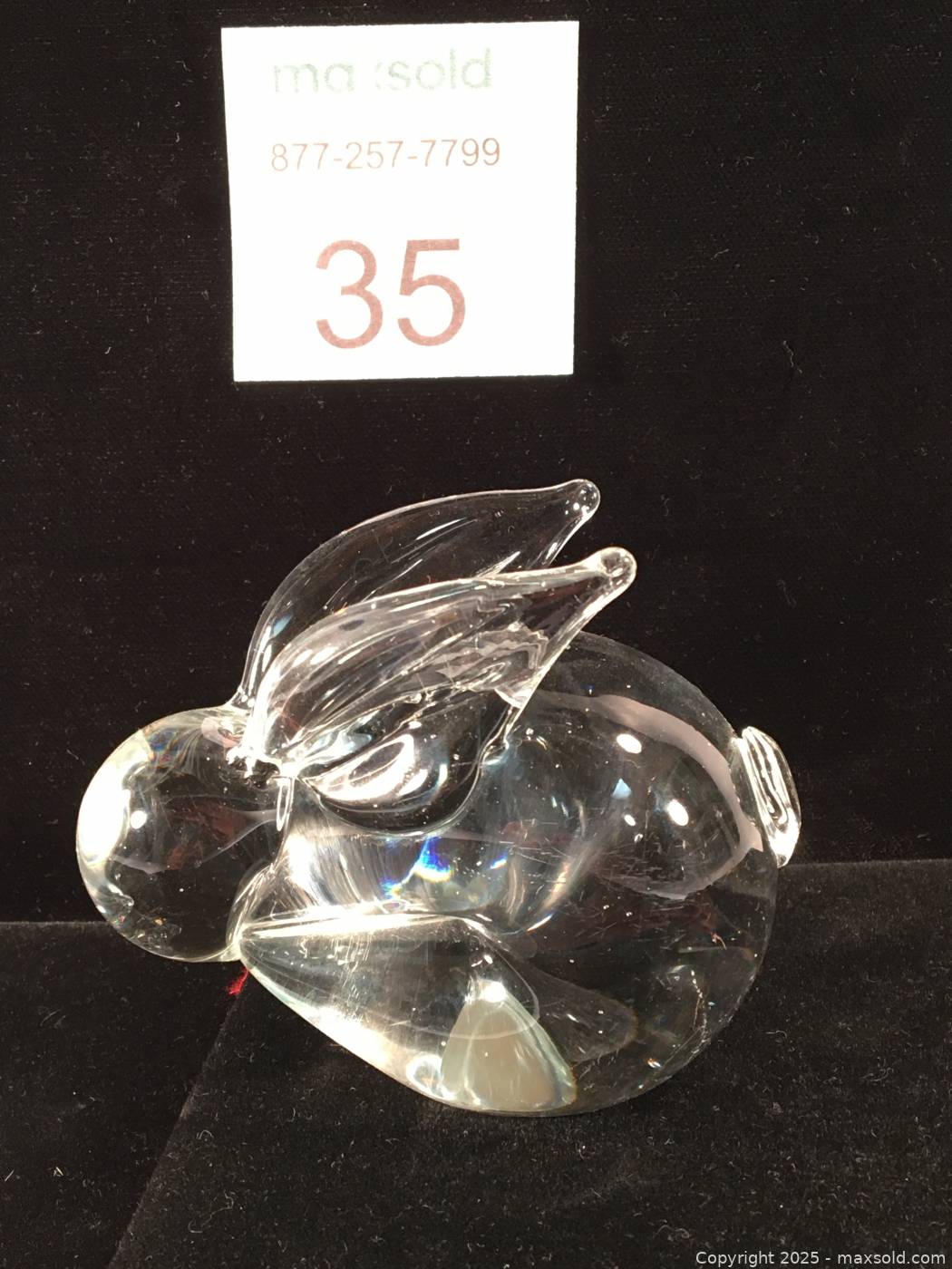 Handblown Glass Bunny Rabbit Paperweight | Victoria (British Columbia ...