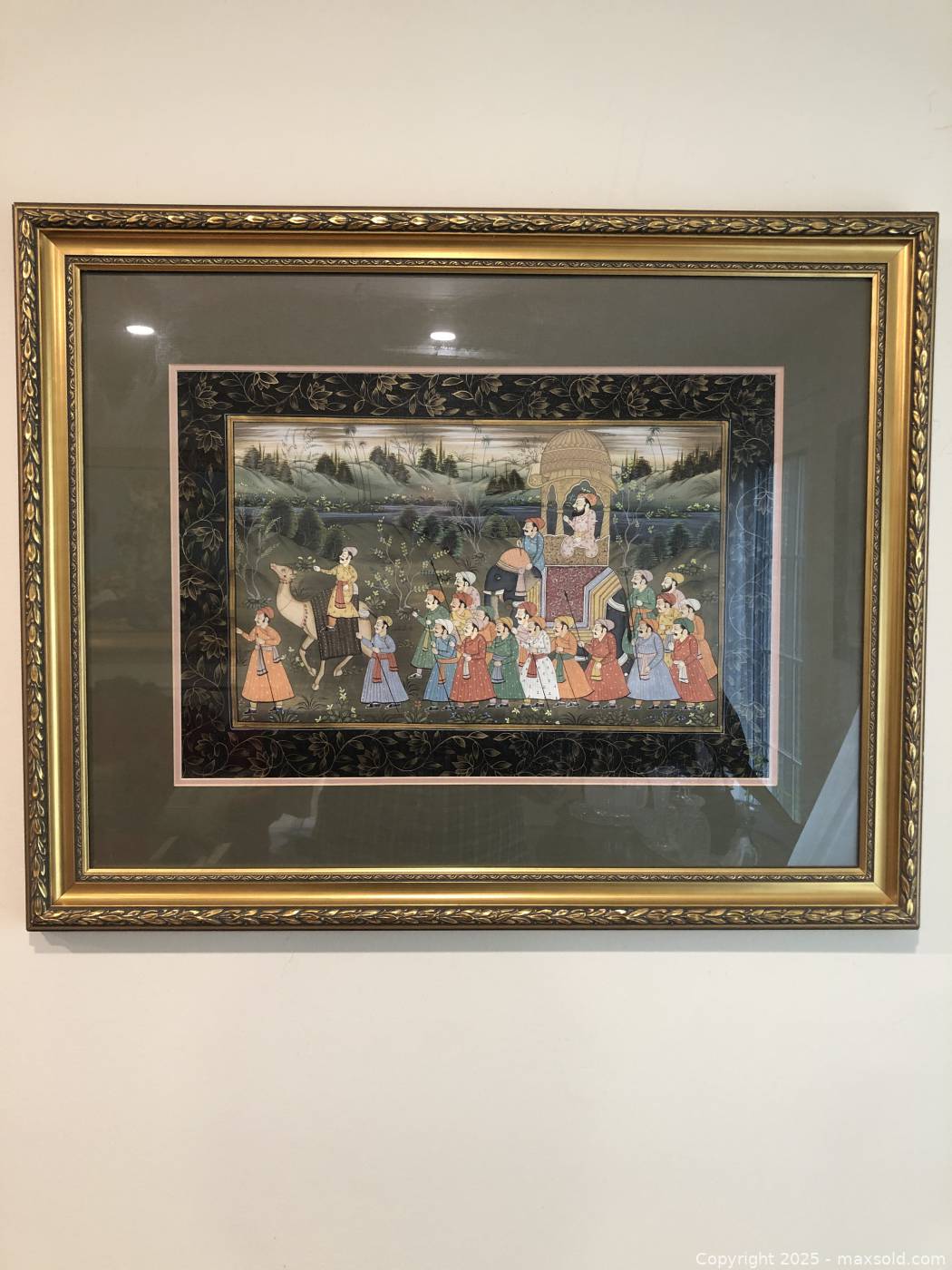 Indian Old Maharaja Mogul Processional Painting on Silk. | Mississauga ...