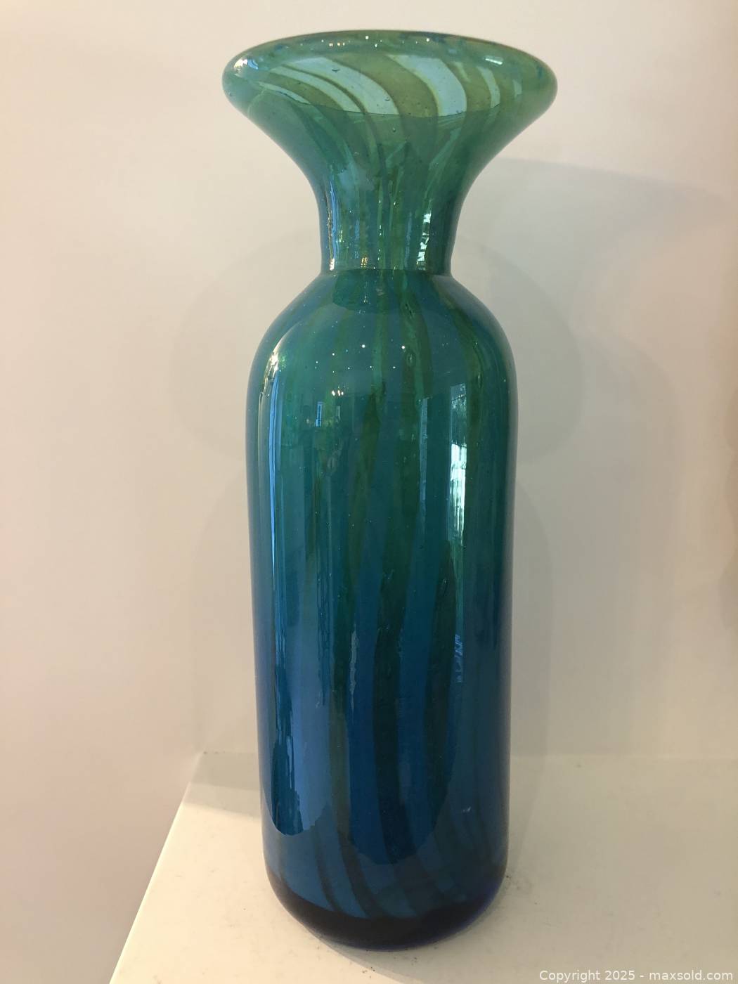 Maltese Glass Vase by Michael Harris for Mdina, 1970s | Mississauga ...