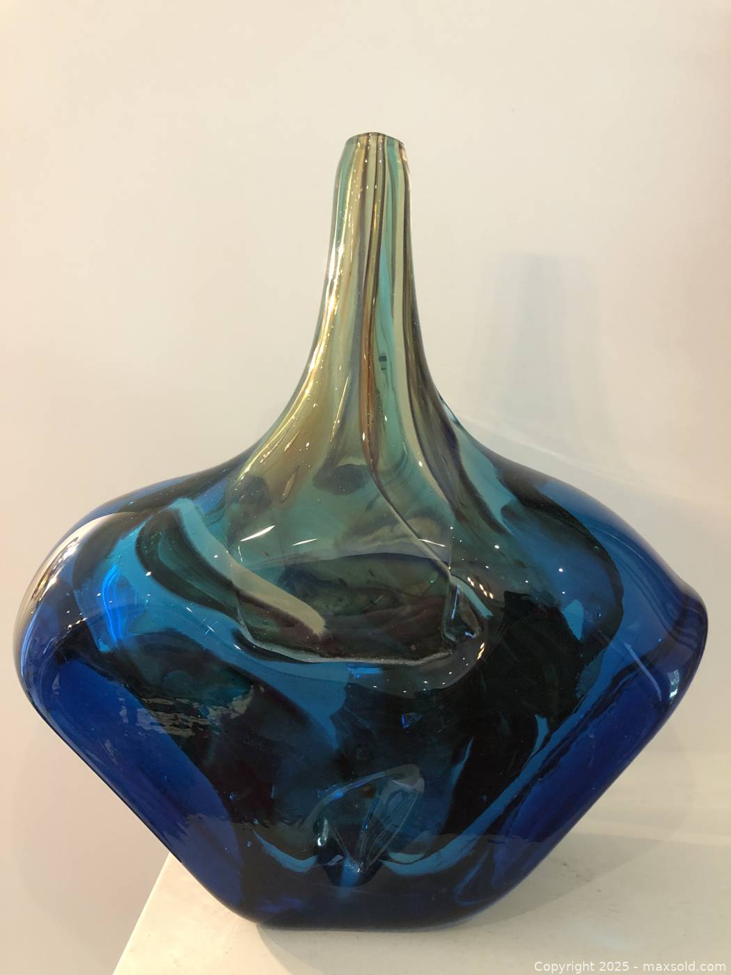 Mid Century Mdina Art Glass Axe Head Vase. | Mississauga (Ontario ...