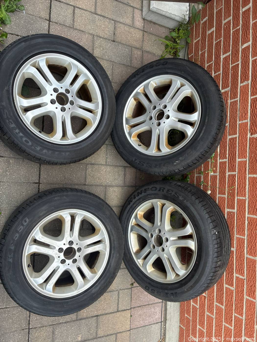 Mercedes Benz rims with tures- Kinforest 255/55R18 | Markham (Ontario ...