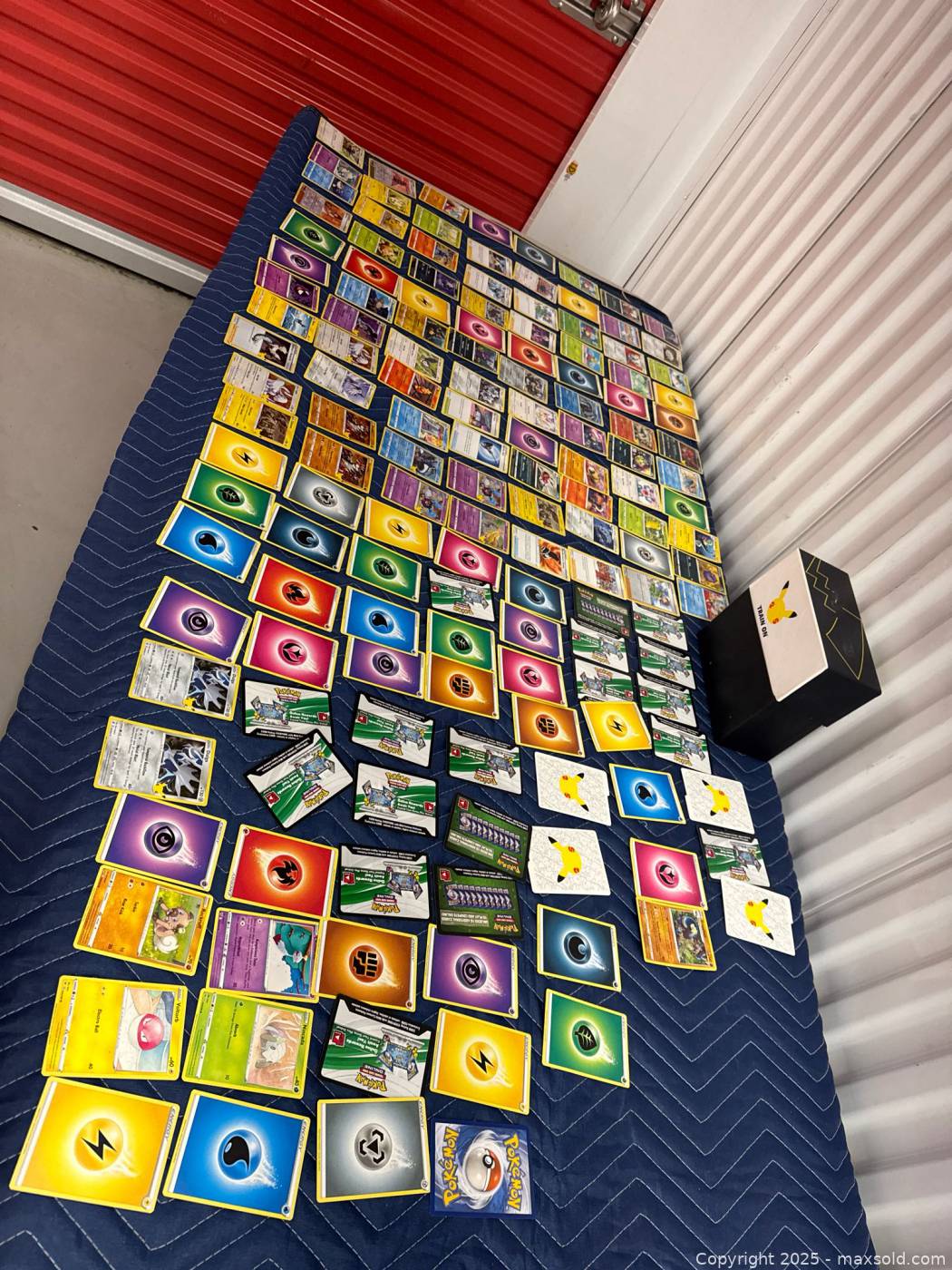 Large Pokémon Trading Card Collection with Legendaries and Storage Box ...