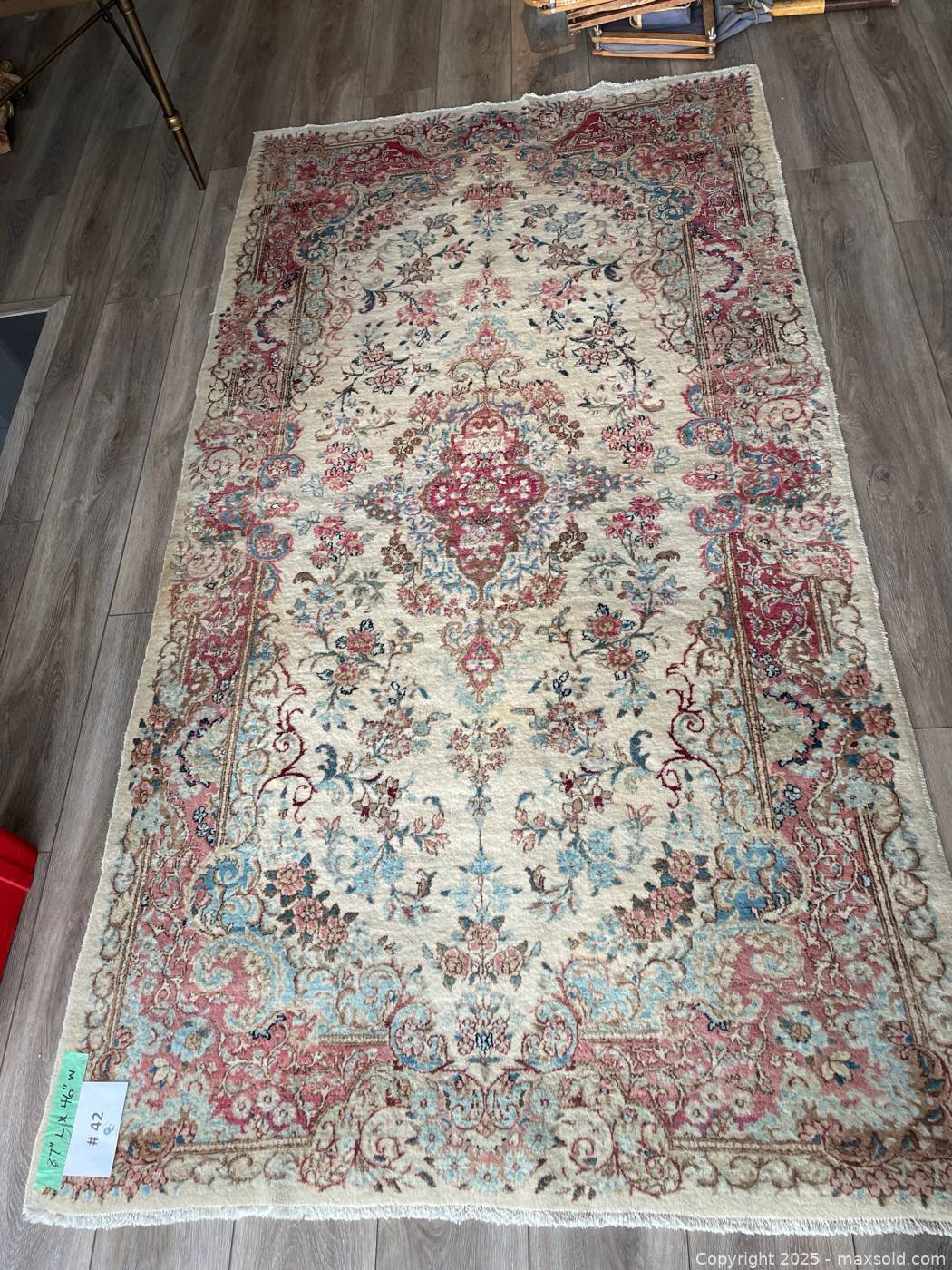 Traditional Vintage Hand Knotted Oriental-Style Area Rug, Persian ...