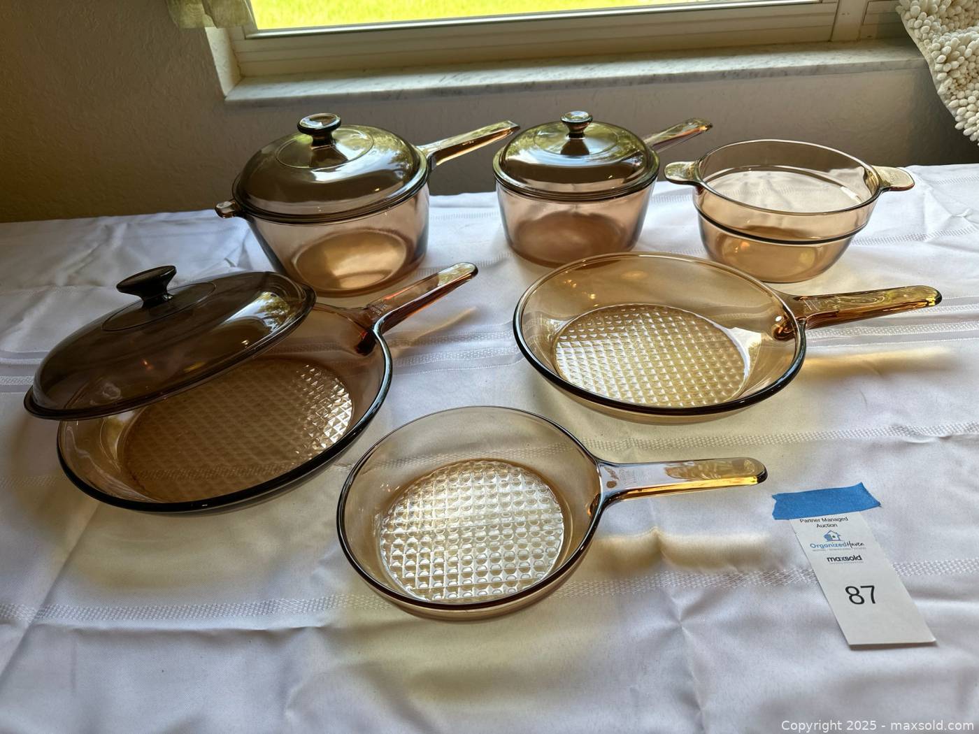 Corning Visions Amber Glass-Ceramic Cookware, 9-Piece Set. A | Lakeland ...